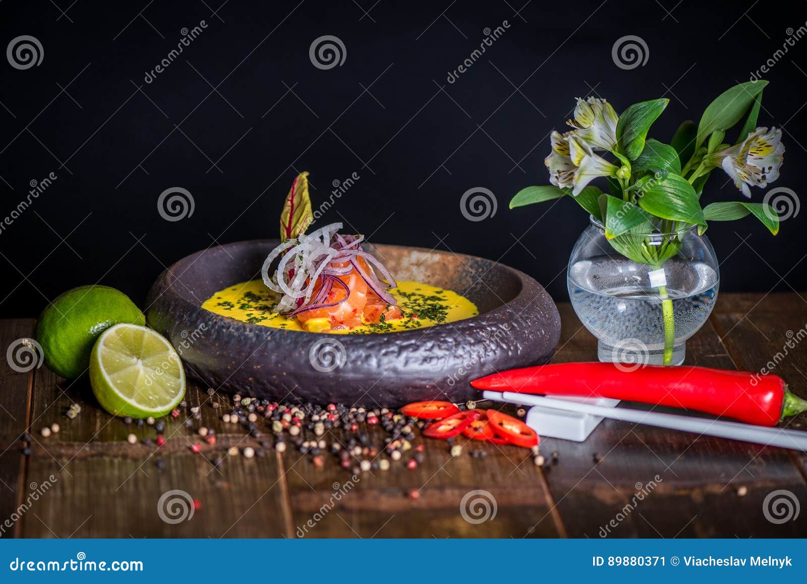 Asian yellow soup stock image. Image of foodporn, cuisine - 89880371