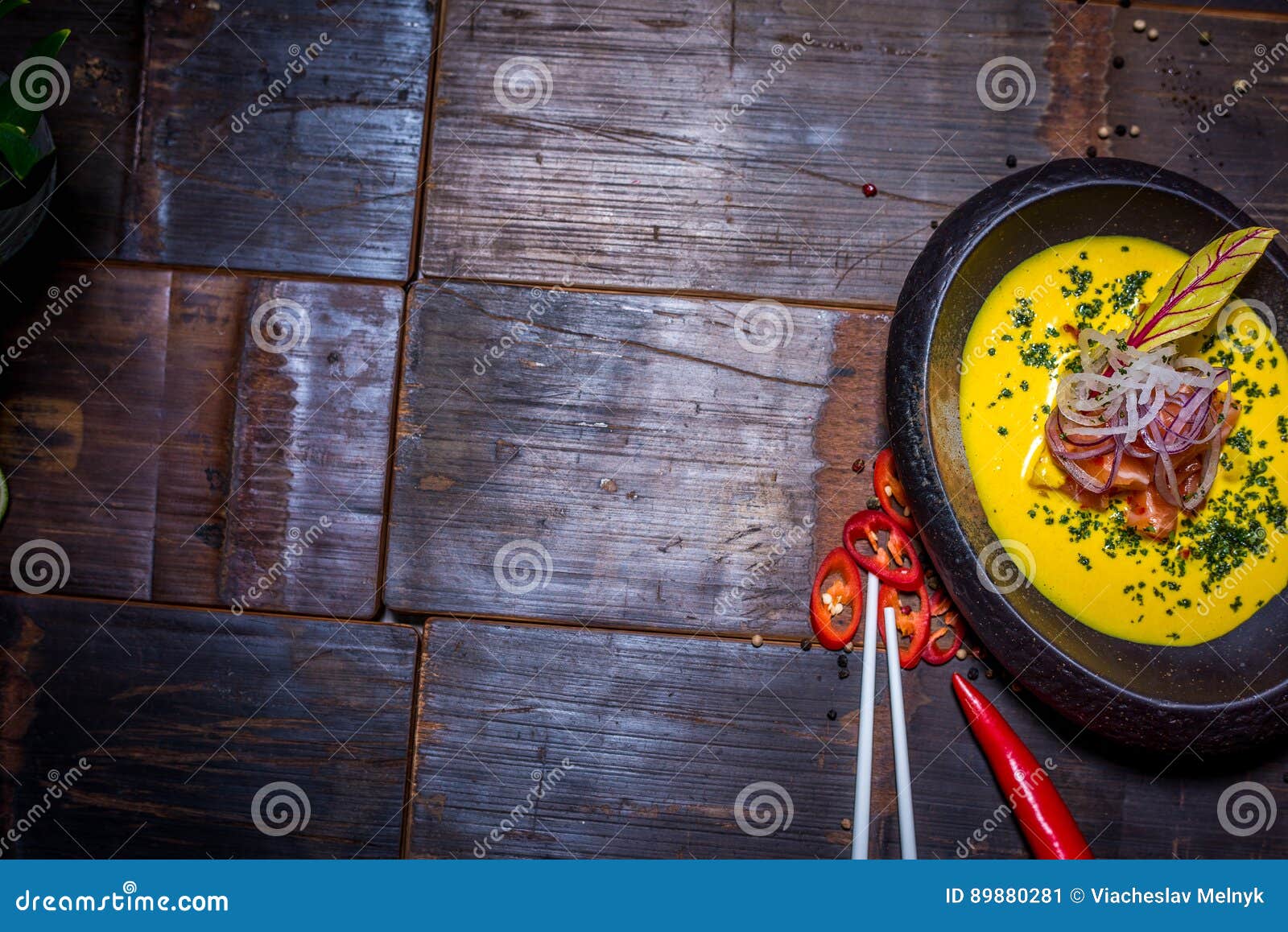 Asian yellow soup stock image. Image of chicken, coconut - 89880281