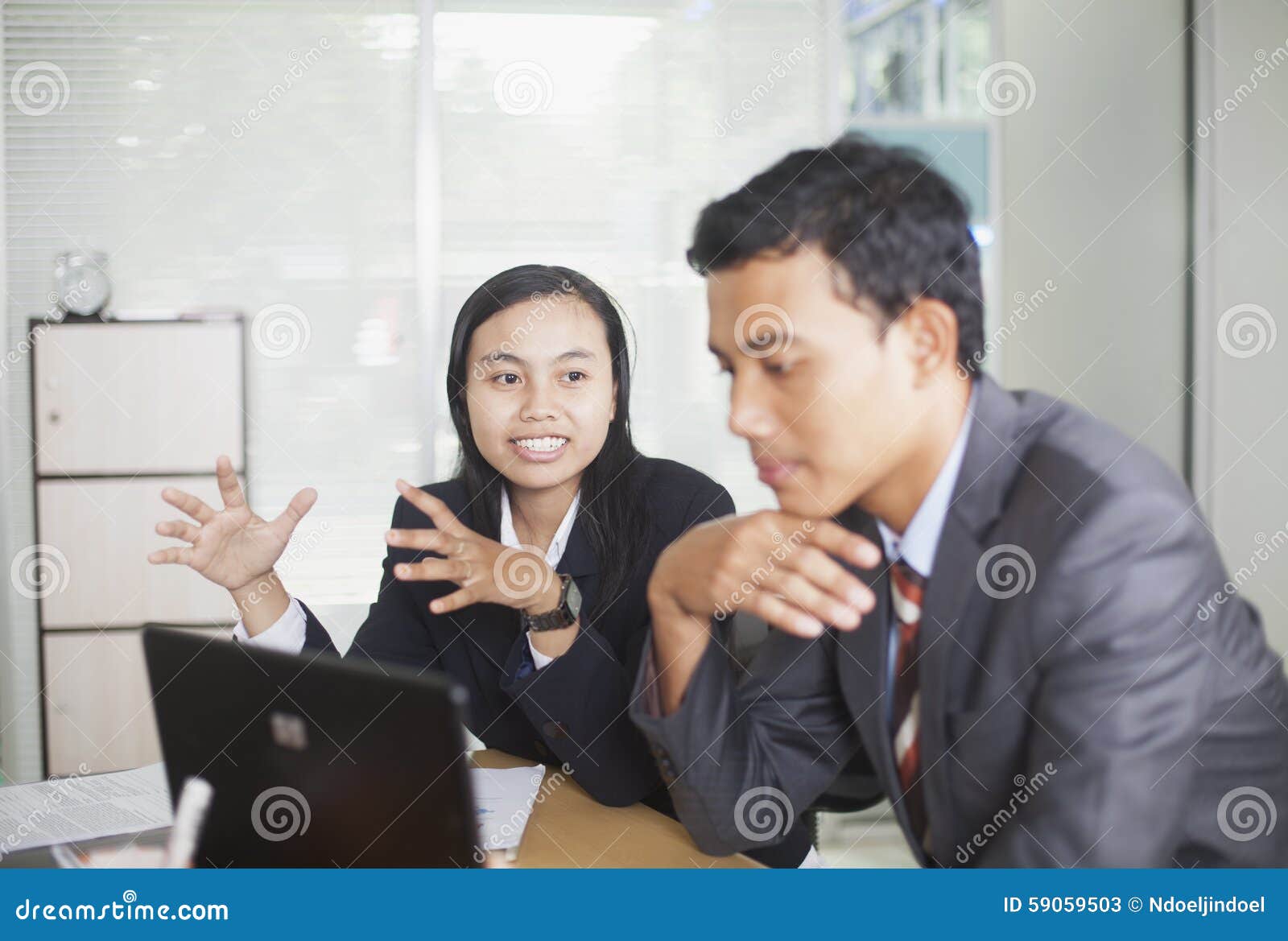 Asian Young Business People Stock Image - Image of communication ...