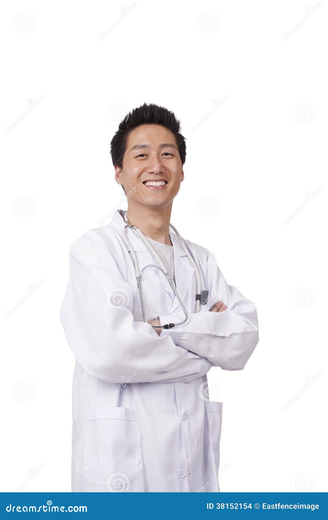 Asian Young Doctor stock photo. Image of clipboard, camera - 38152154
