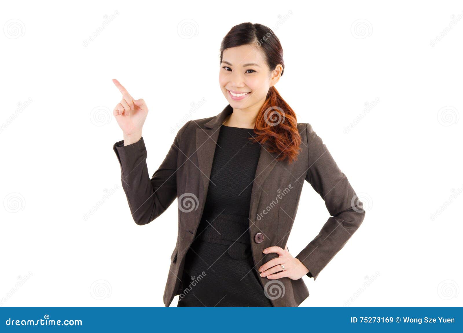 Asian young executive stock image. Image of displaying - 75273169