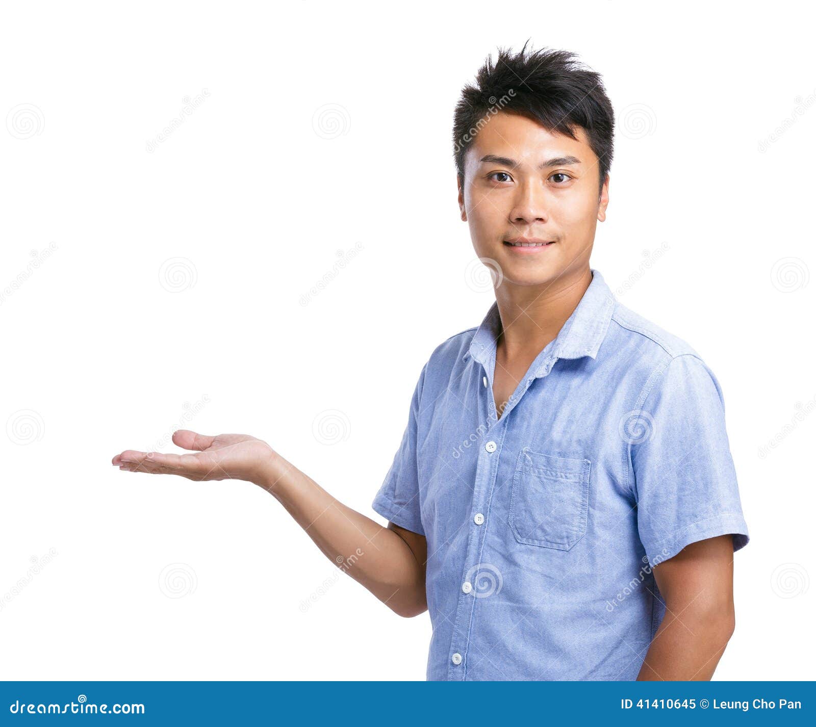 Asian young man hand show stock image. Image of businessman - 41410645