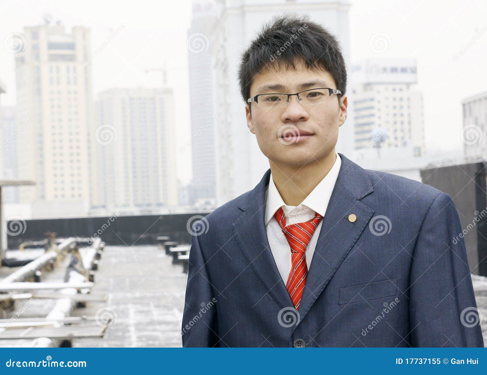 Asian Young Man In Suit With Tie Royalty-Free Stock Photo ...