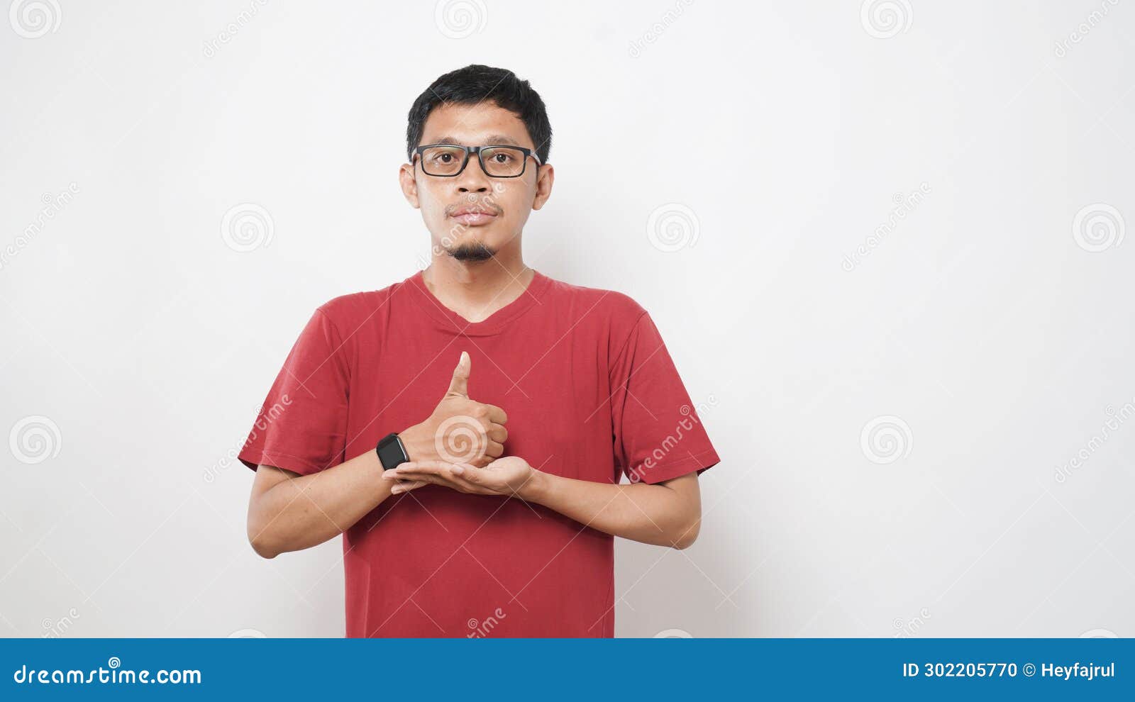 Asian Young Men Gesturing Sign Language Stock Photo - Image of face ...