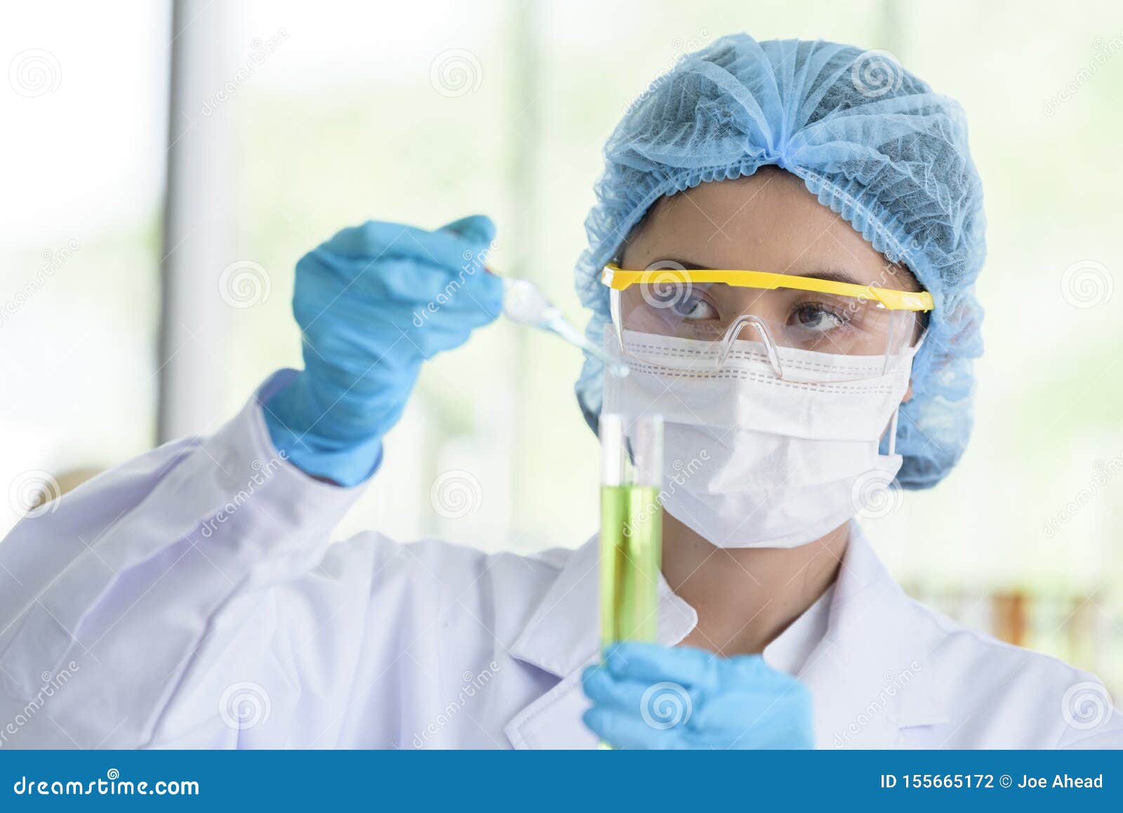 Asian Young Student Scientist Researching and Learning with Senior ...