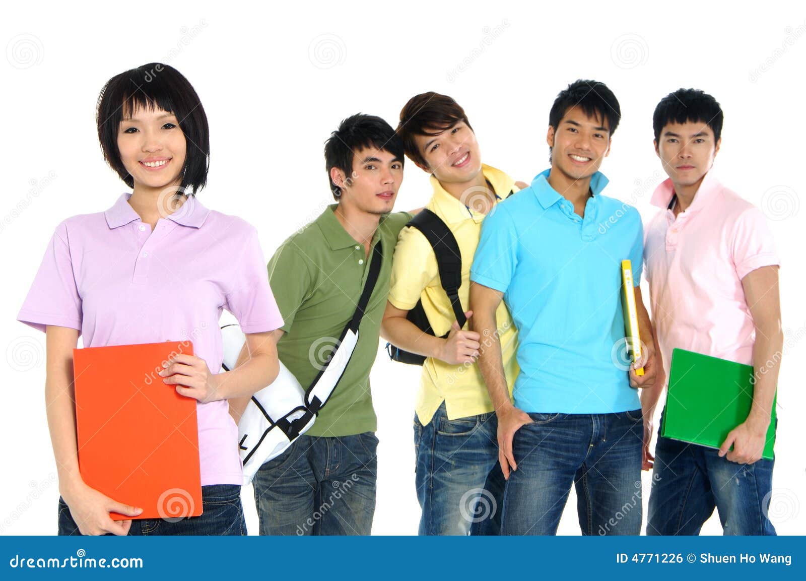 Asian young students stock photo. Image of cheerful, child - 4771226