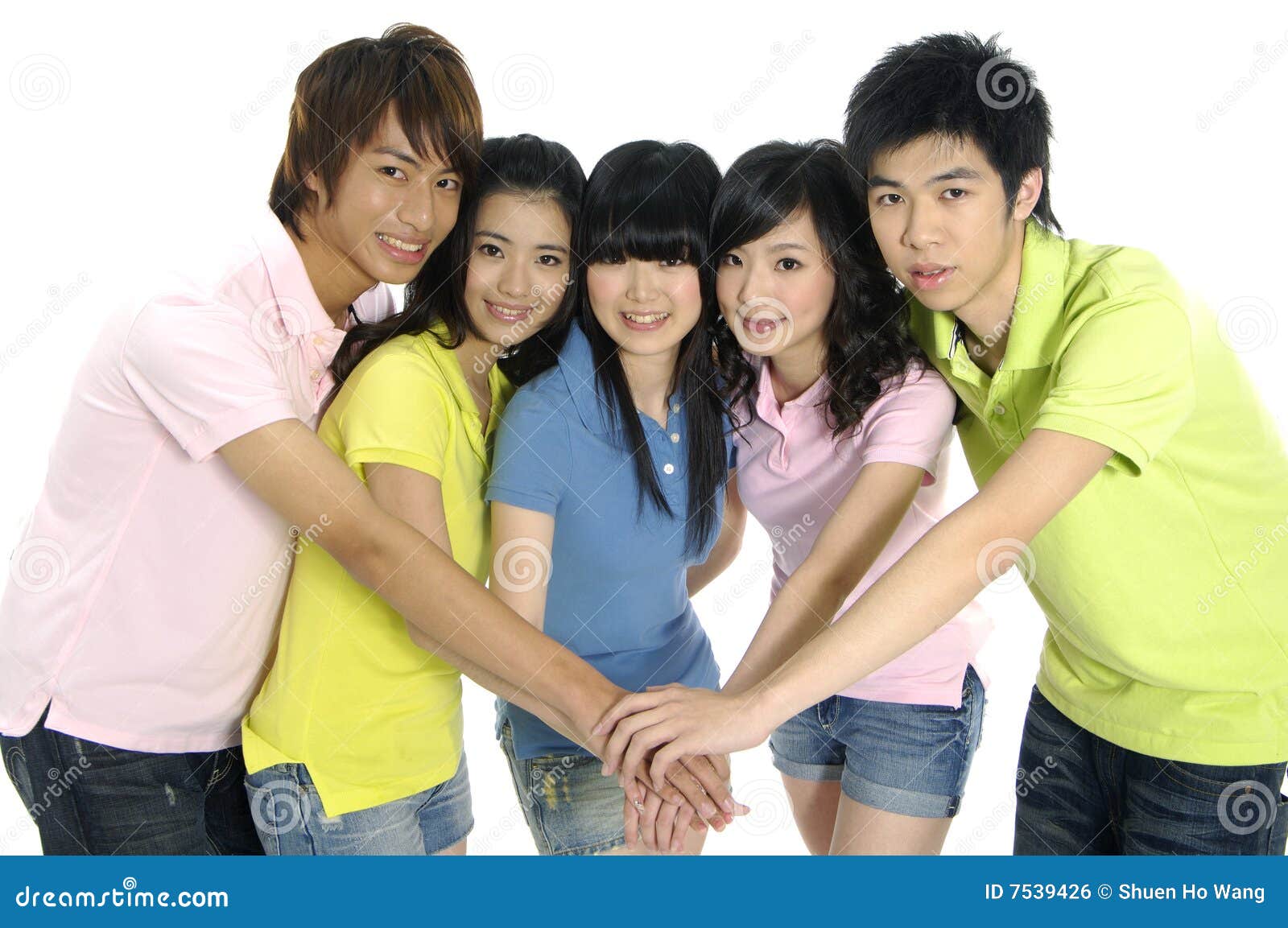 Asian Young students stock photo. Image of friends, natural - 7539426