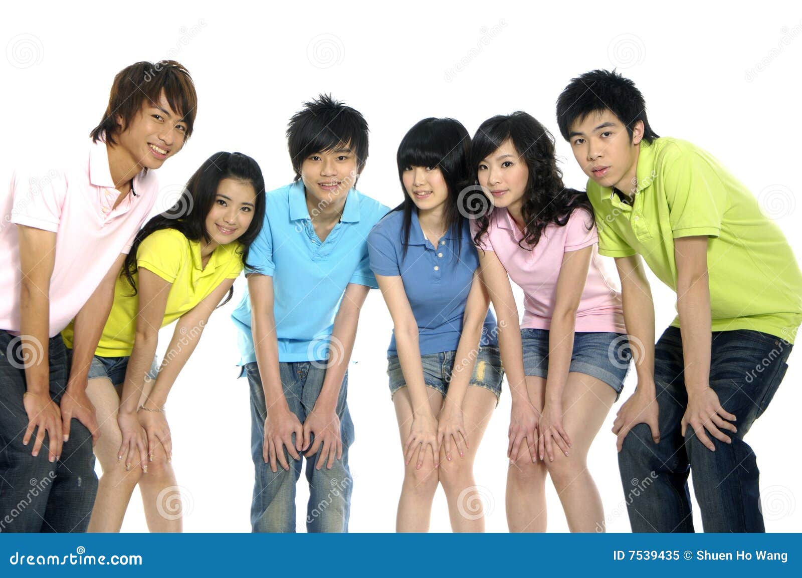 Asian Young students stock image. Image of isolation, people - 7539435