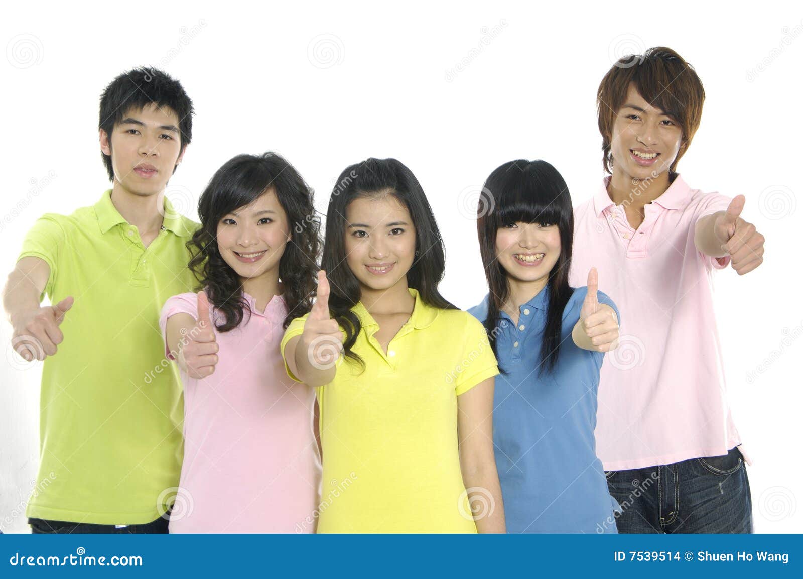 Asian Young students stock photo. Image of casual, success - 7539514