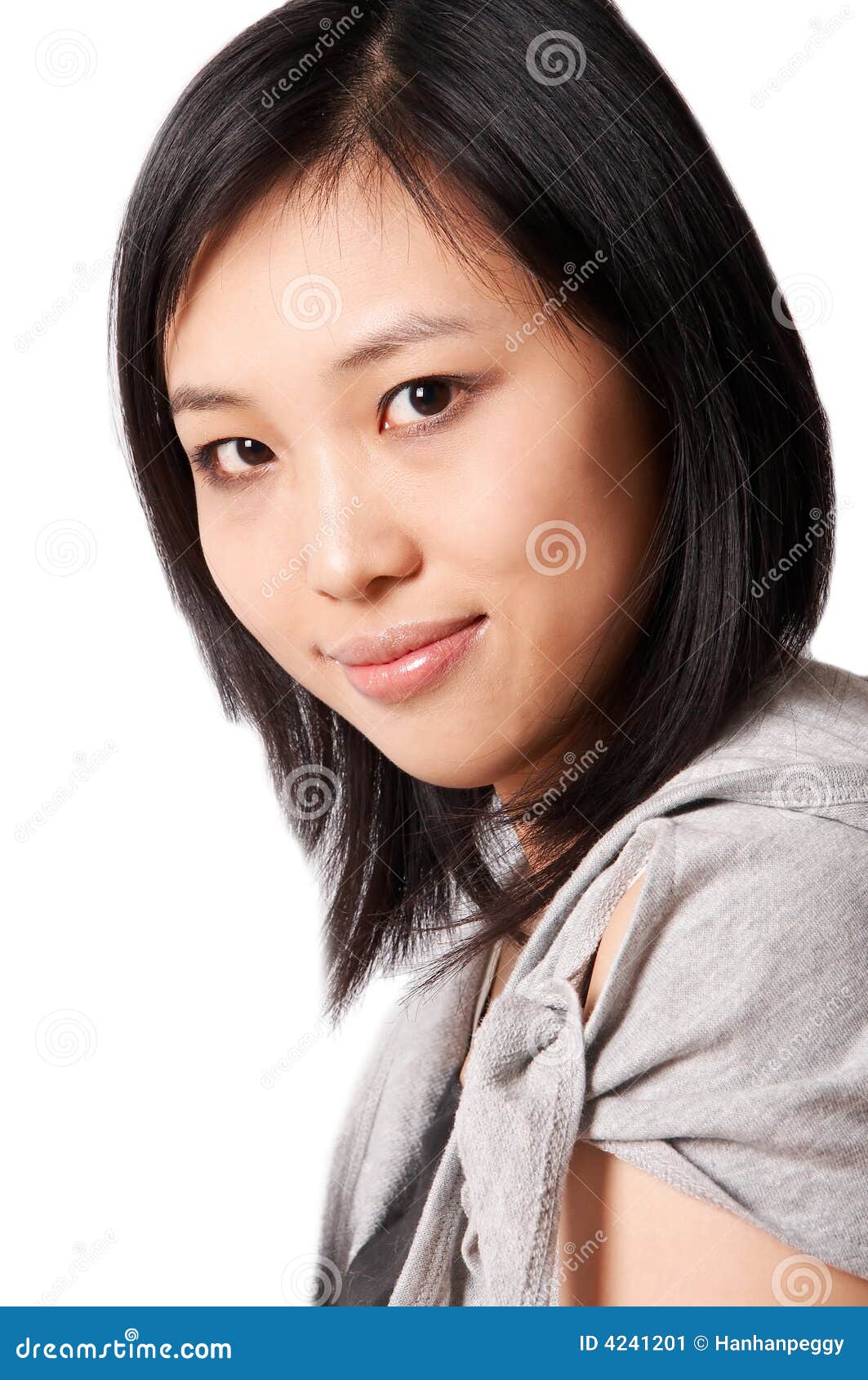 Asian young woman stock image. Image of cheerful, happiness - 4241201