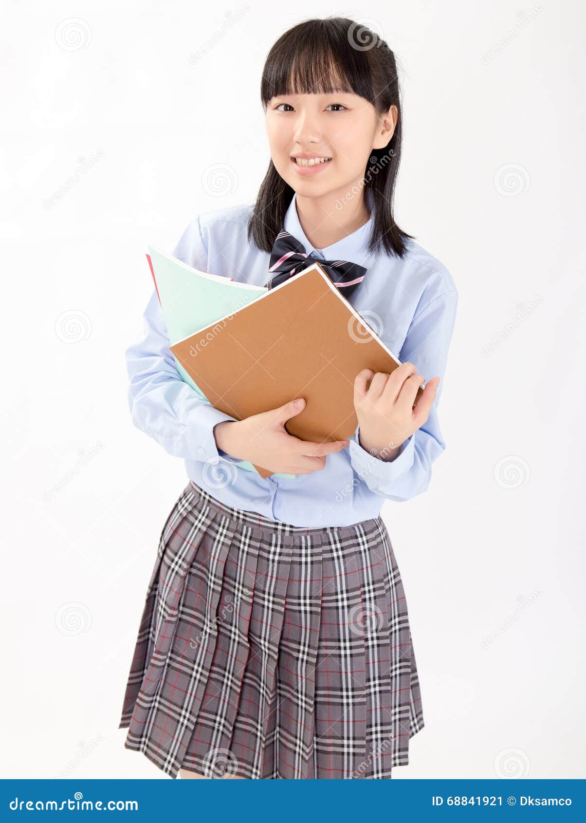 Asiatische Studentin in Der Schuluniform Stockbild - Bild von mode ...