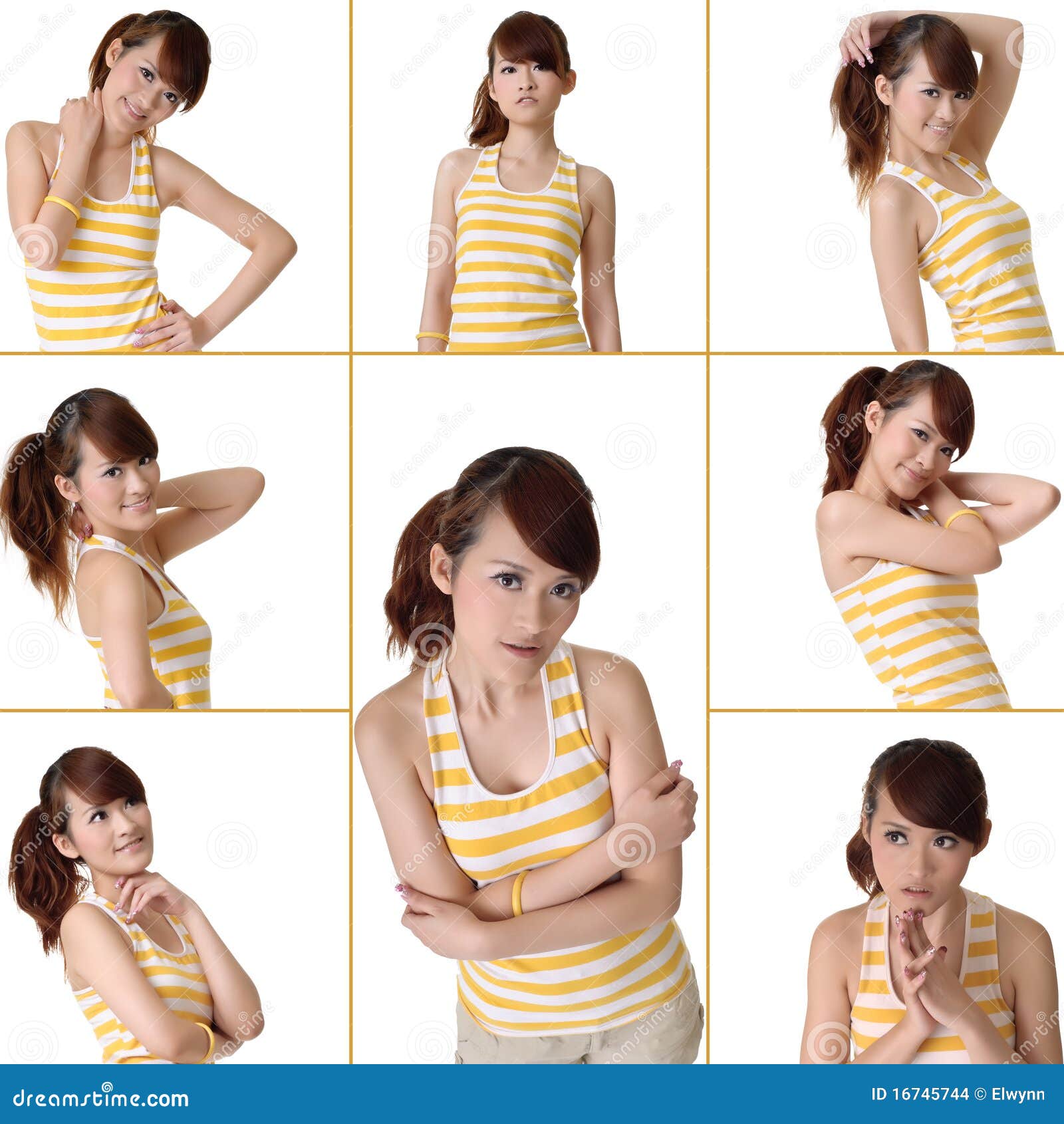 Asiatiskt kvinnabarn arkivfoto. Bild av östligt, skönhet - 16745744