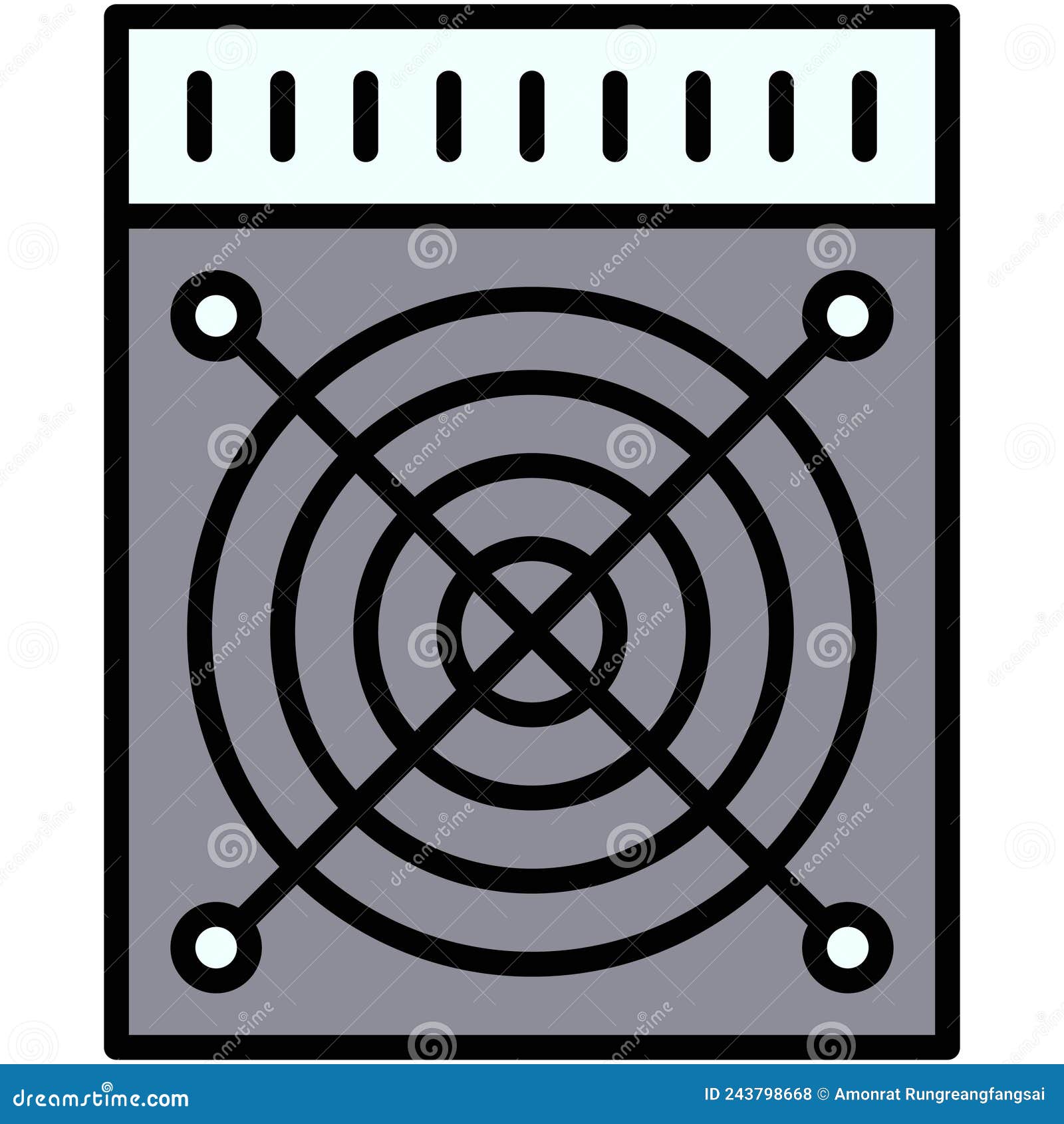 Asic Miner Icon, Blockchain Related Vector Illustration Stock Vector ...