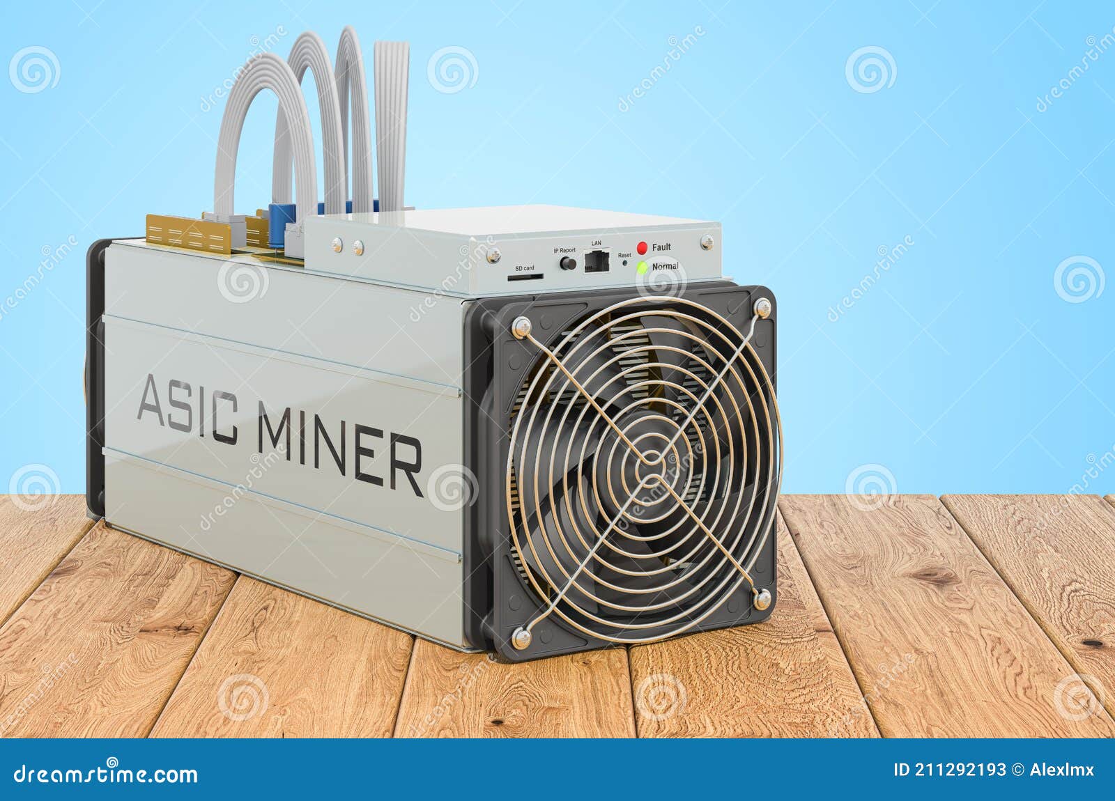 ASIC Miner With Bank Building, 3D Rendering Royalty-Free Stock Photo ...