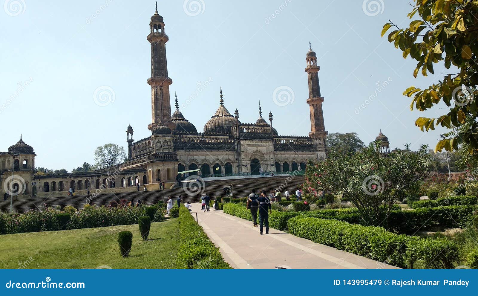 Asifi Mosque in Bada Imamabada Campus Lucknow Stock Image - Image of ...