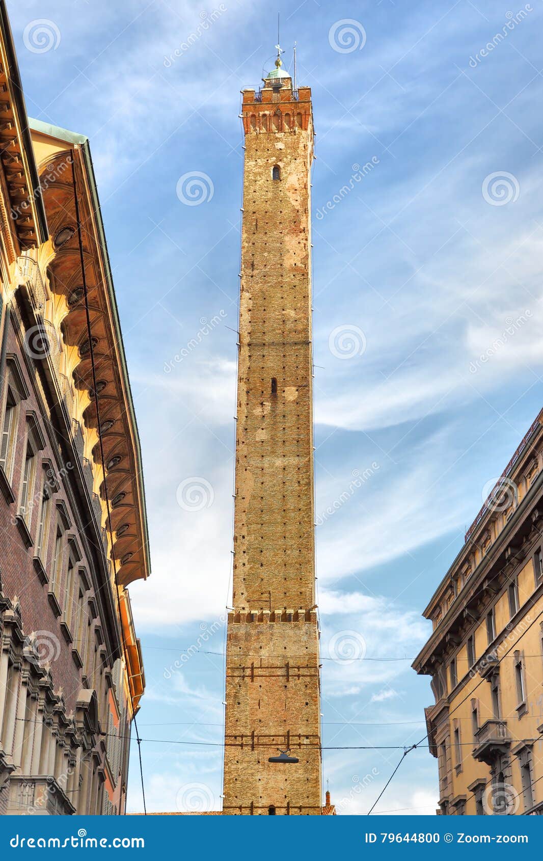 Asinelli tower stock photo. Image of europe, italia, tower - 79644800