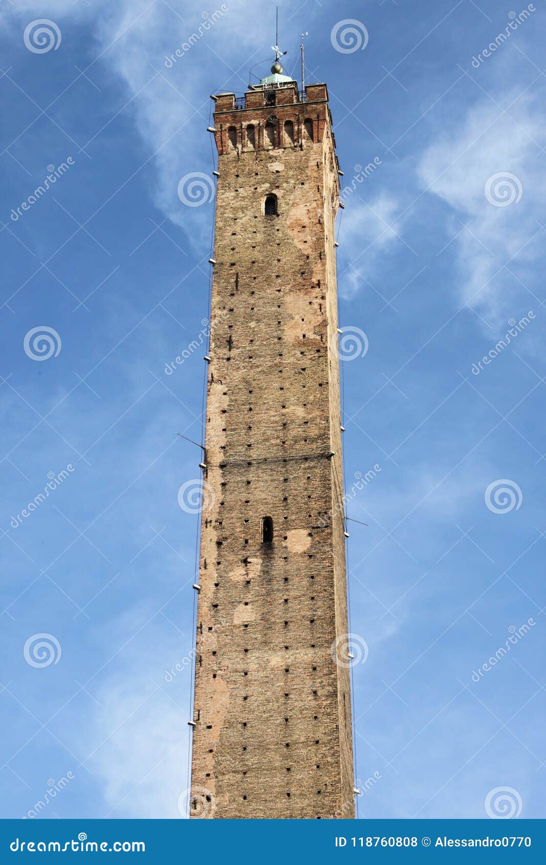 Asinelli Tower in Bologna stock photo. Image of town - 118760808