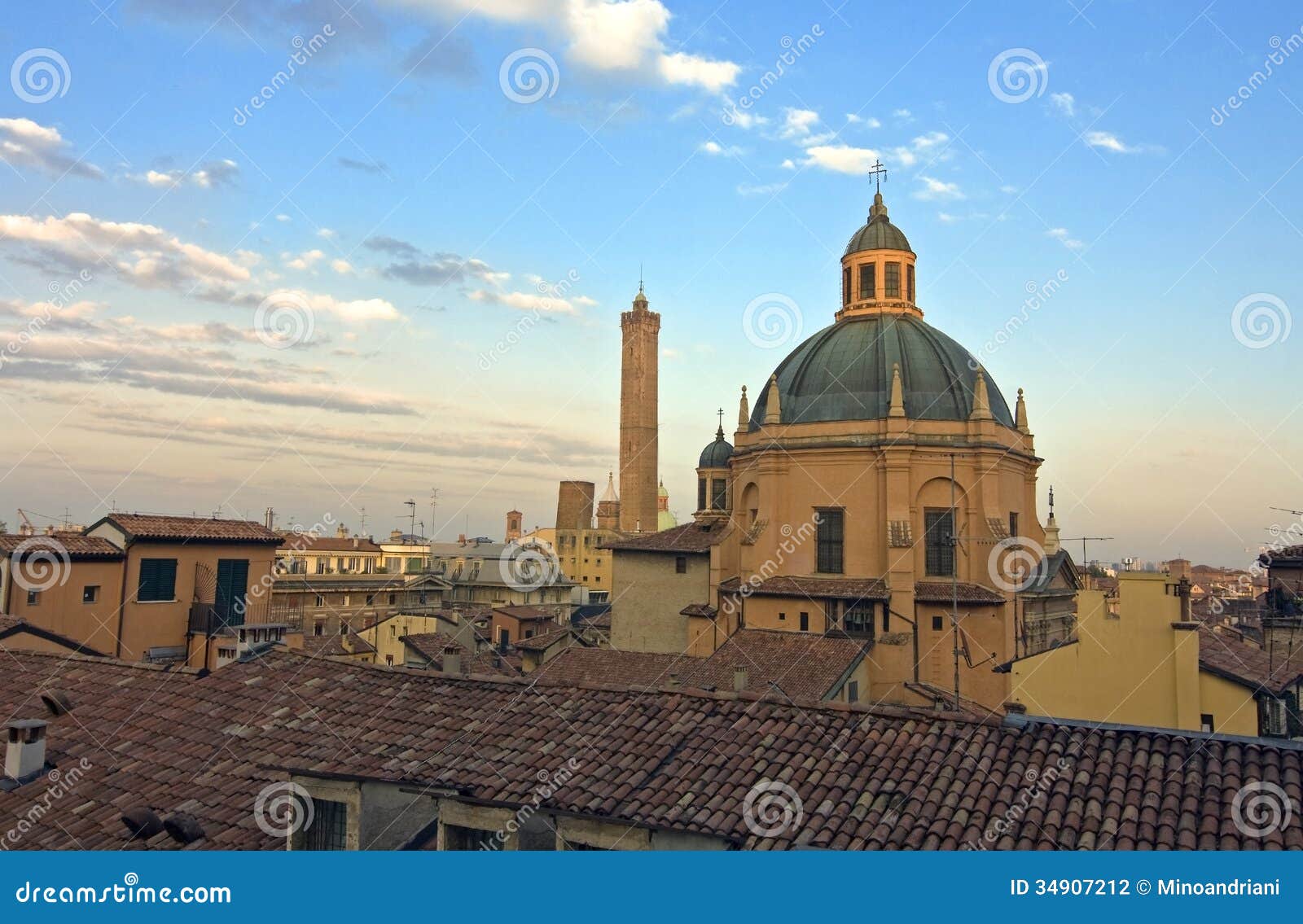 Asinelli tower - bologna stock photo. Image of panorama - 34907212