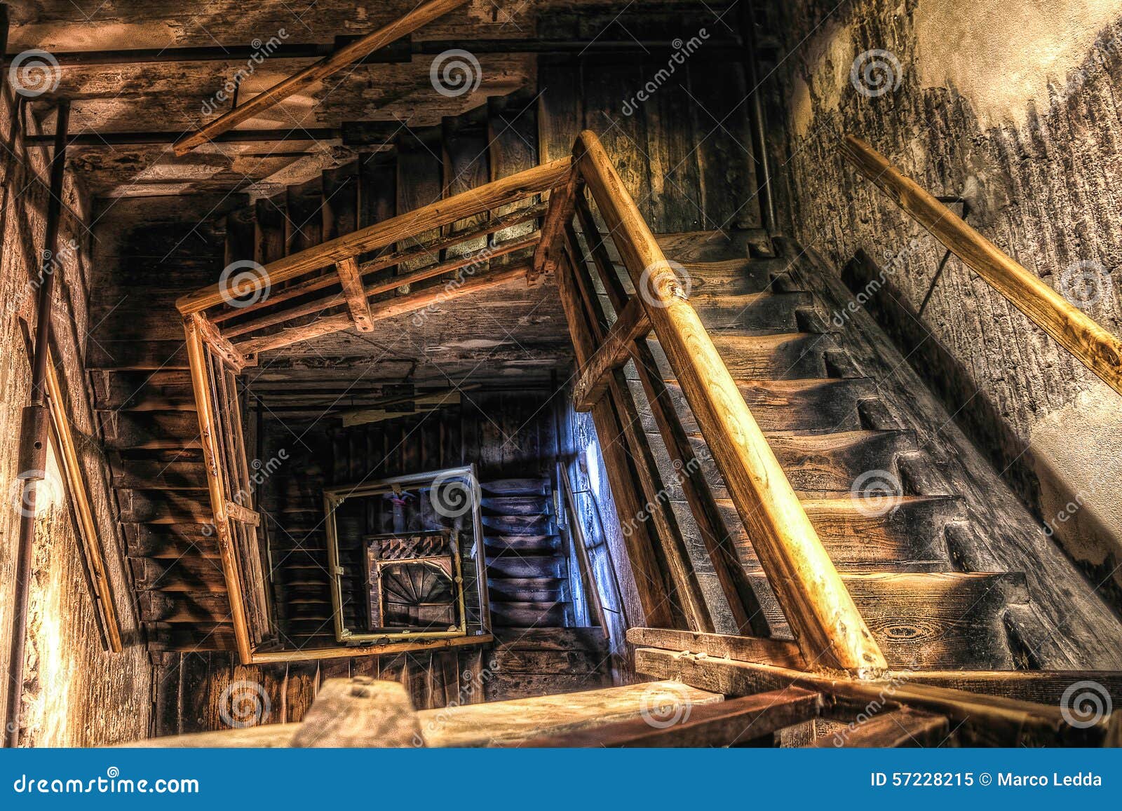 Asinelli Tower stock image. Image of stairs, blue, stair - 57228215