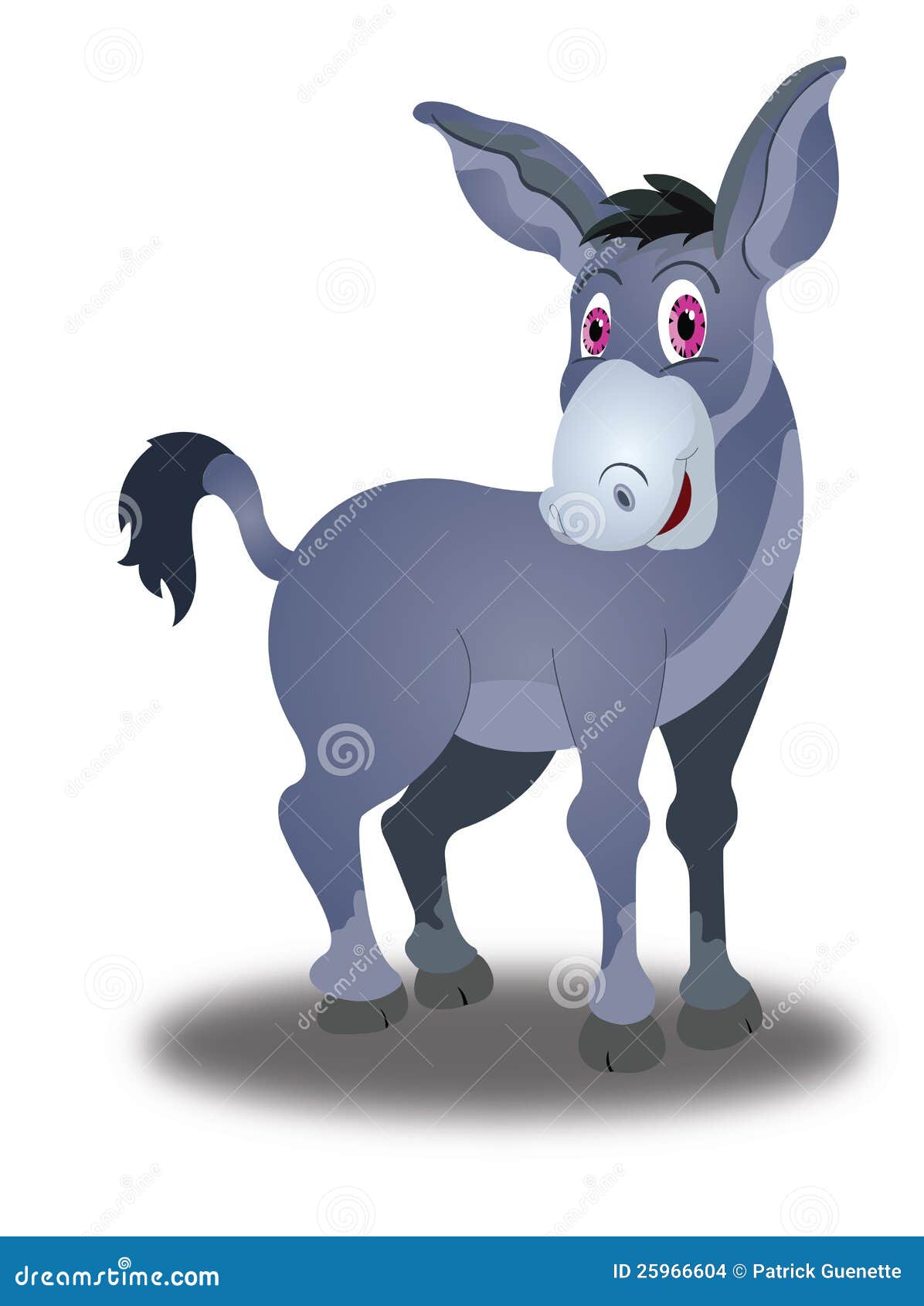 Asino, illustrazione illustrazione vettoriale. Illustrazione di podere ...