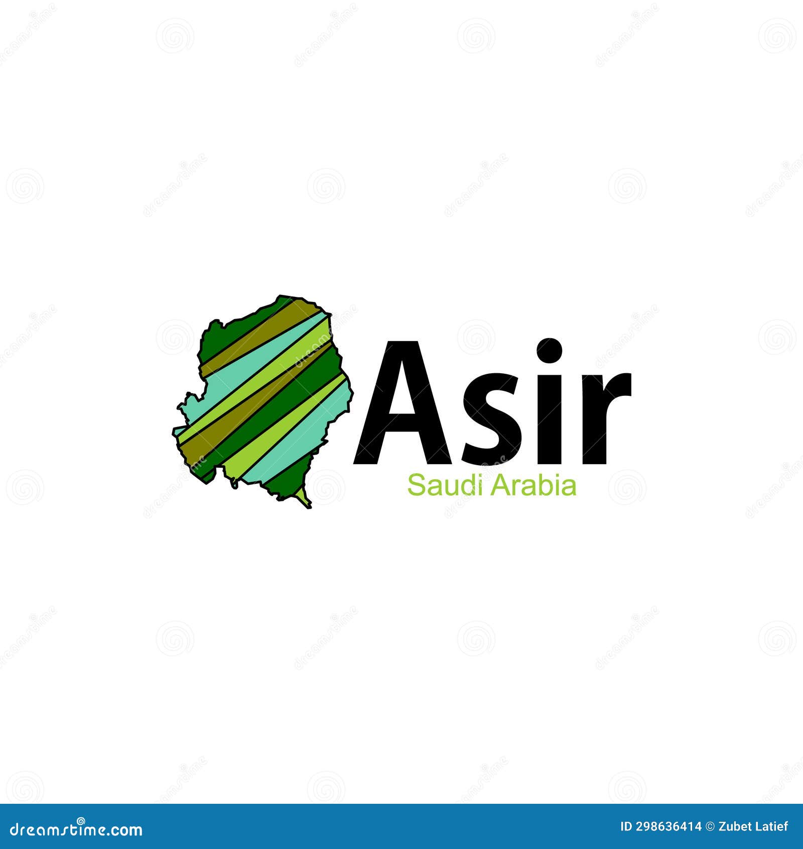 Asir Map. Political Map Of Asir. Asir Map Of Saudi Arabia With ...
