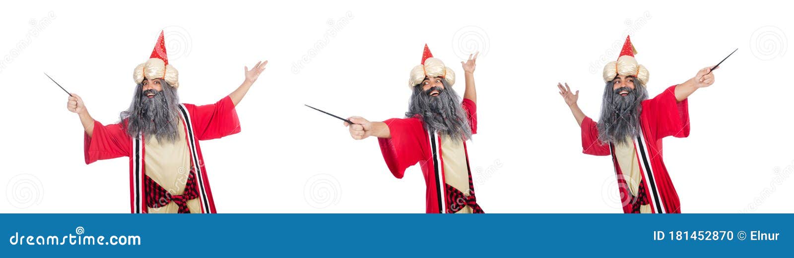 Asistente Con Disfraz Aislado En Blanco Foto de archivo - Imagen de ...