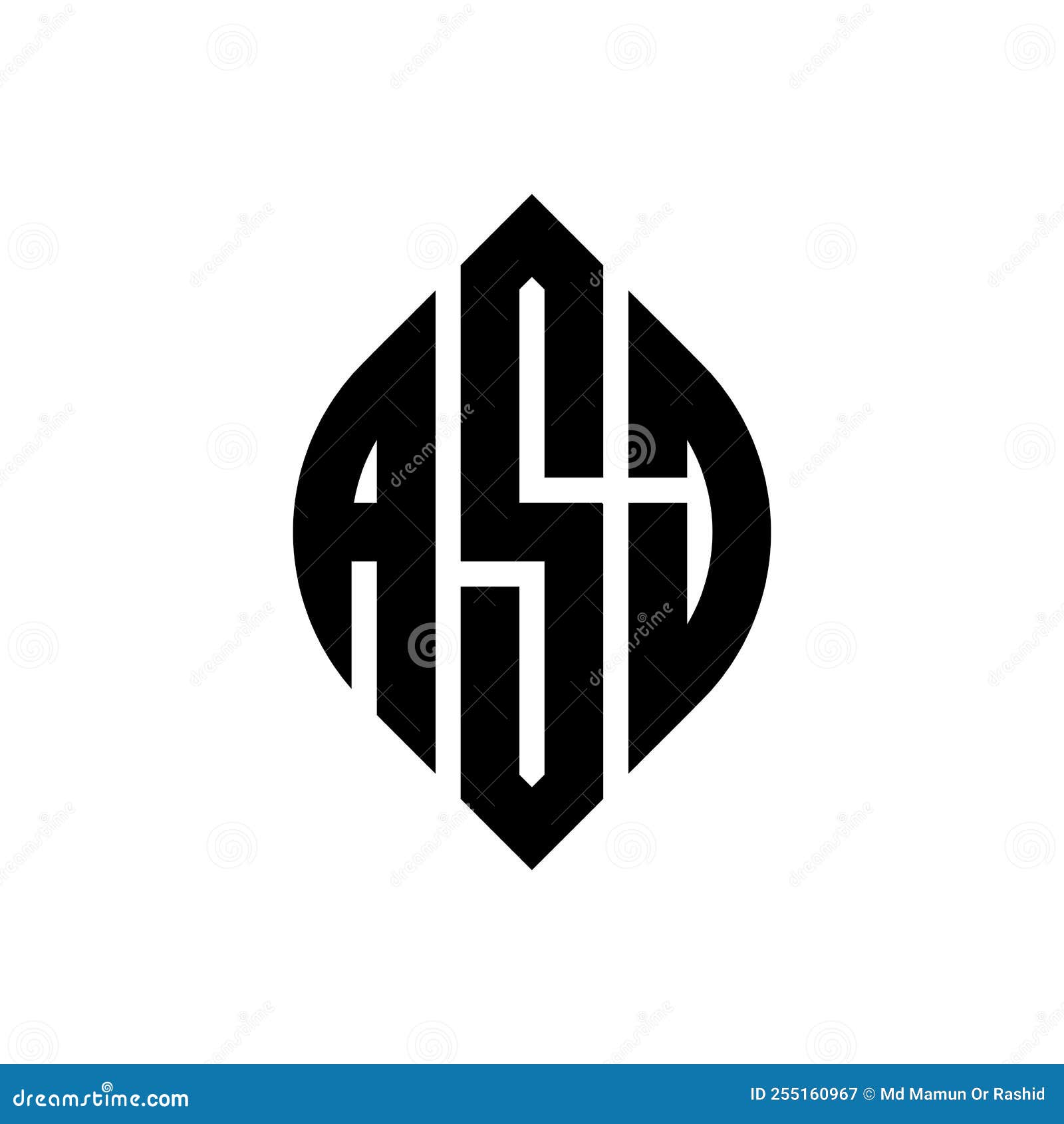 ASJ Circle Letter Logo Design with Circle and Ellipse Shape. ASJ ...