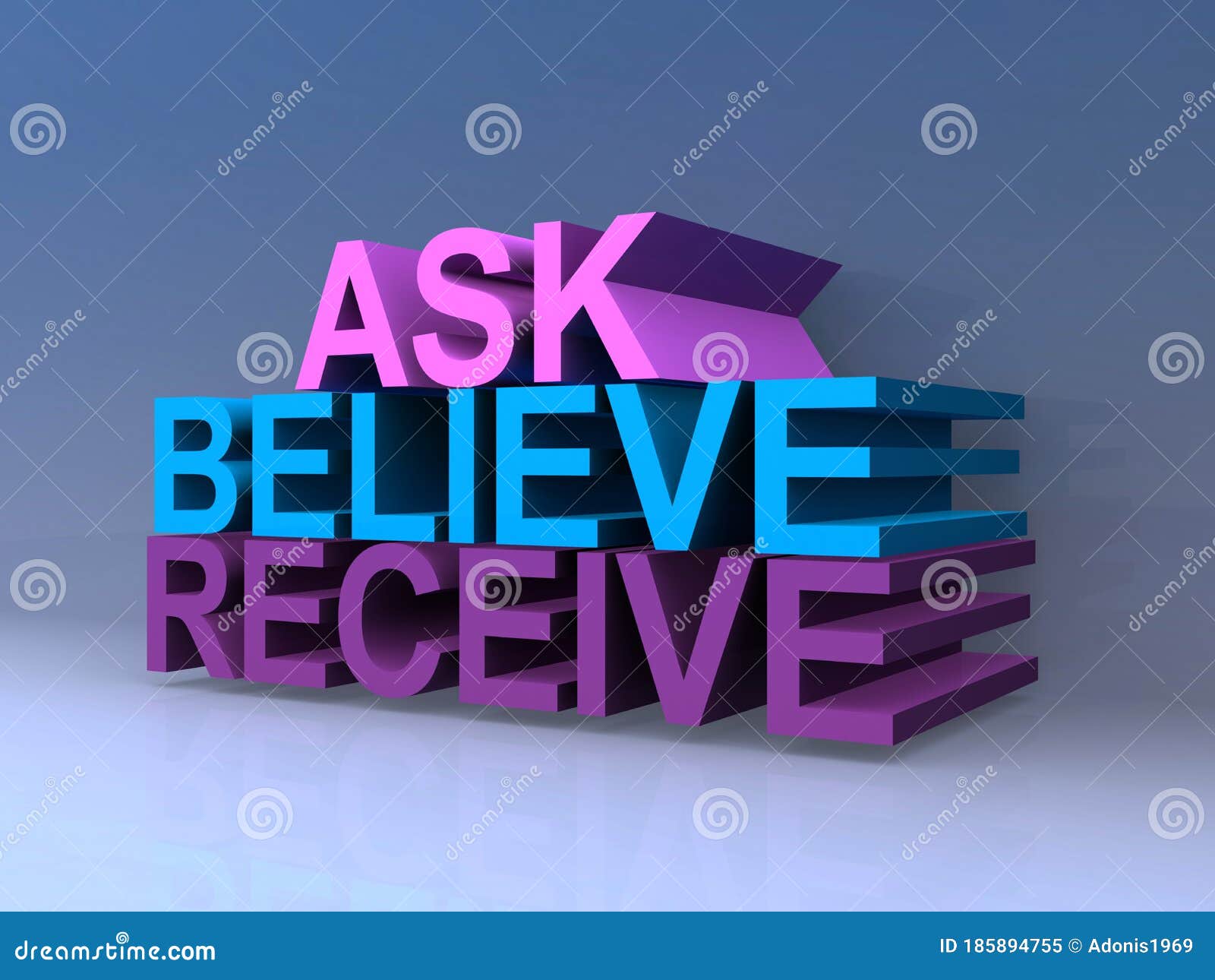 Ask believe receive stock illustration. Illustration of positive ...