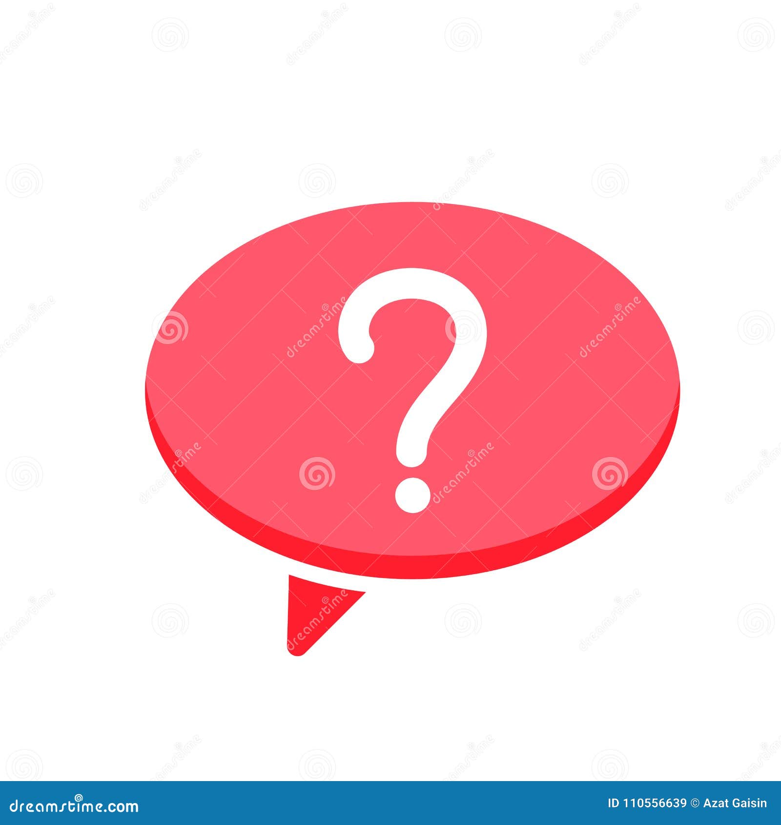 Ask Bubble Chat Dialogue Message Questionmark Speech Icon Stock Vector ...