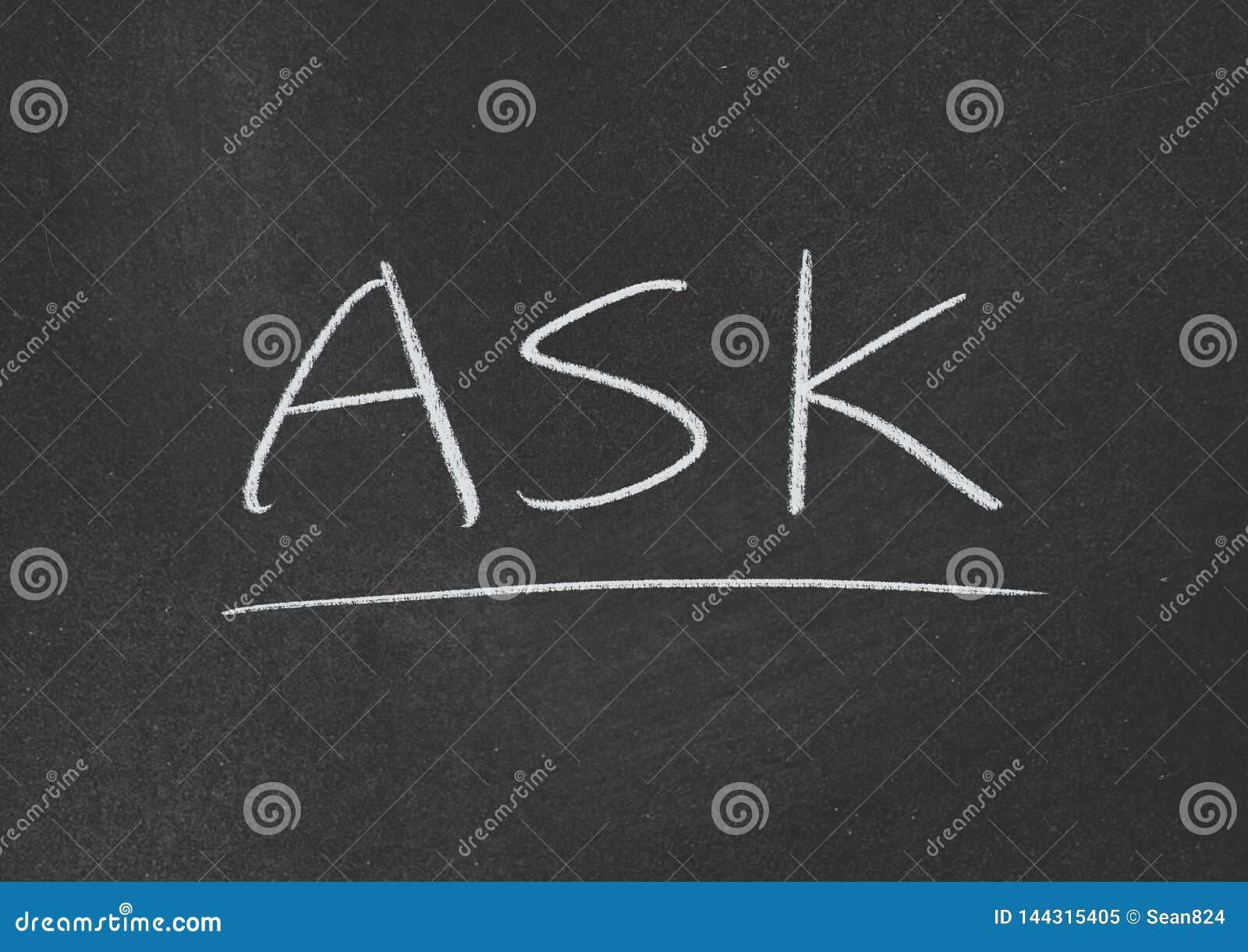 Ask stock image. Image of concept, answer, text, blackboard - 144315405