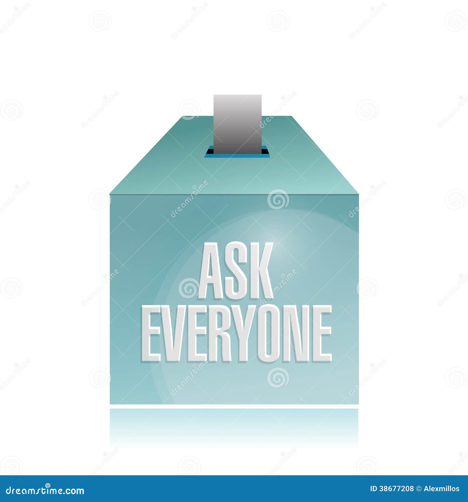 Ask Everyone Ballot Illustration Design Stock Illustration ...