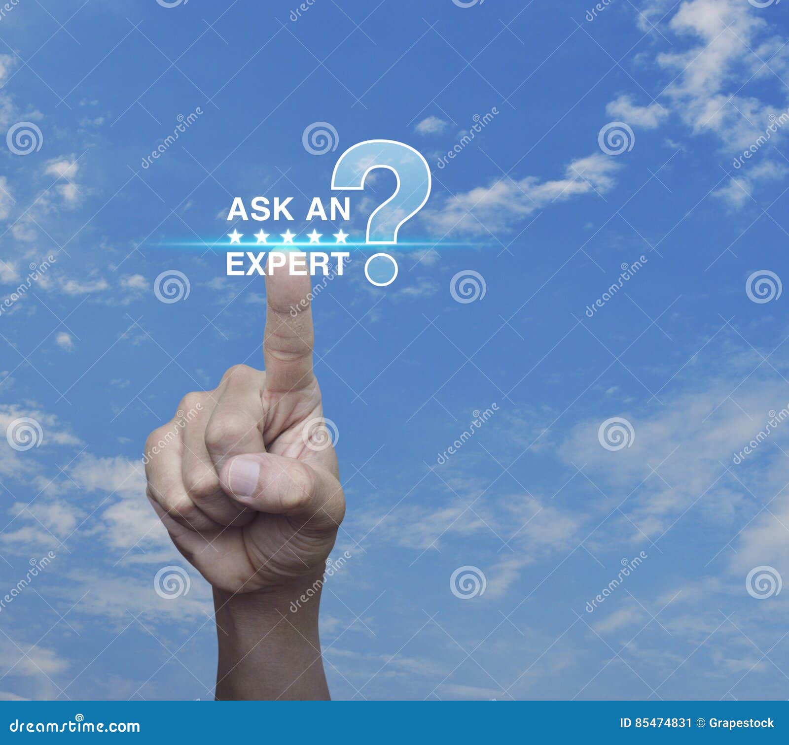 Ask an Expert with Star and Question Mark Sign Icon Stock Image - Image ...