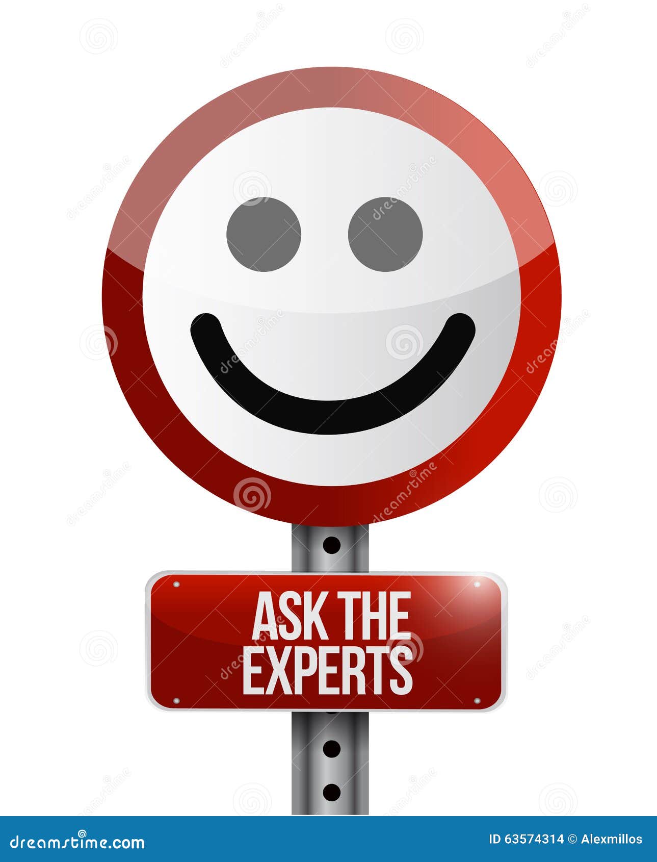 Ask the Experts Road Face Illustration Design Stock Illustration ...