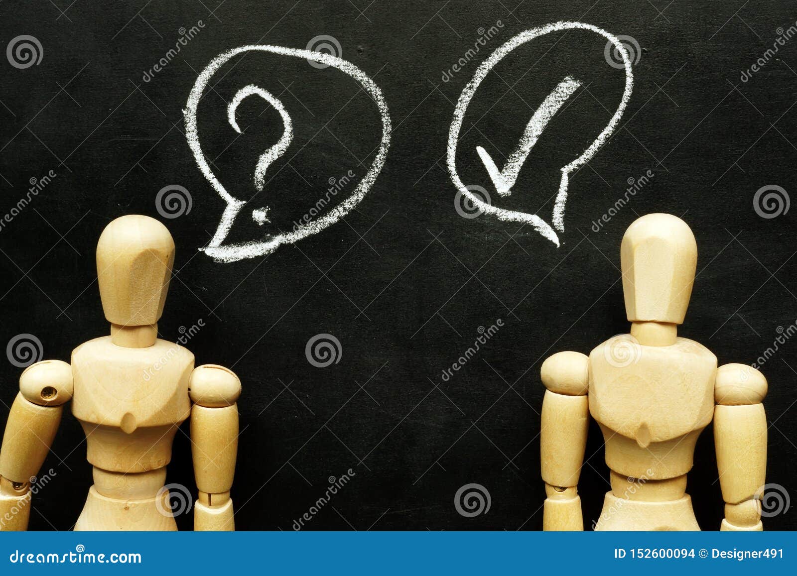 Ask Help Concept. Conversation from Question Mark and Answer Stock ...