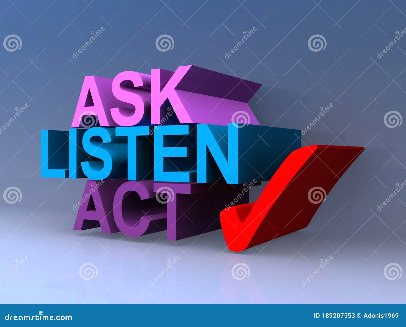 Ask listen act stock illustration. Illustration of listening - 189207553