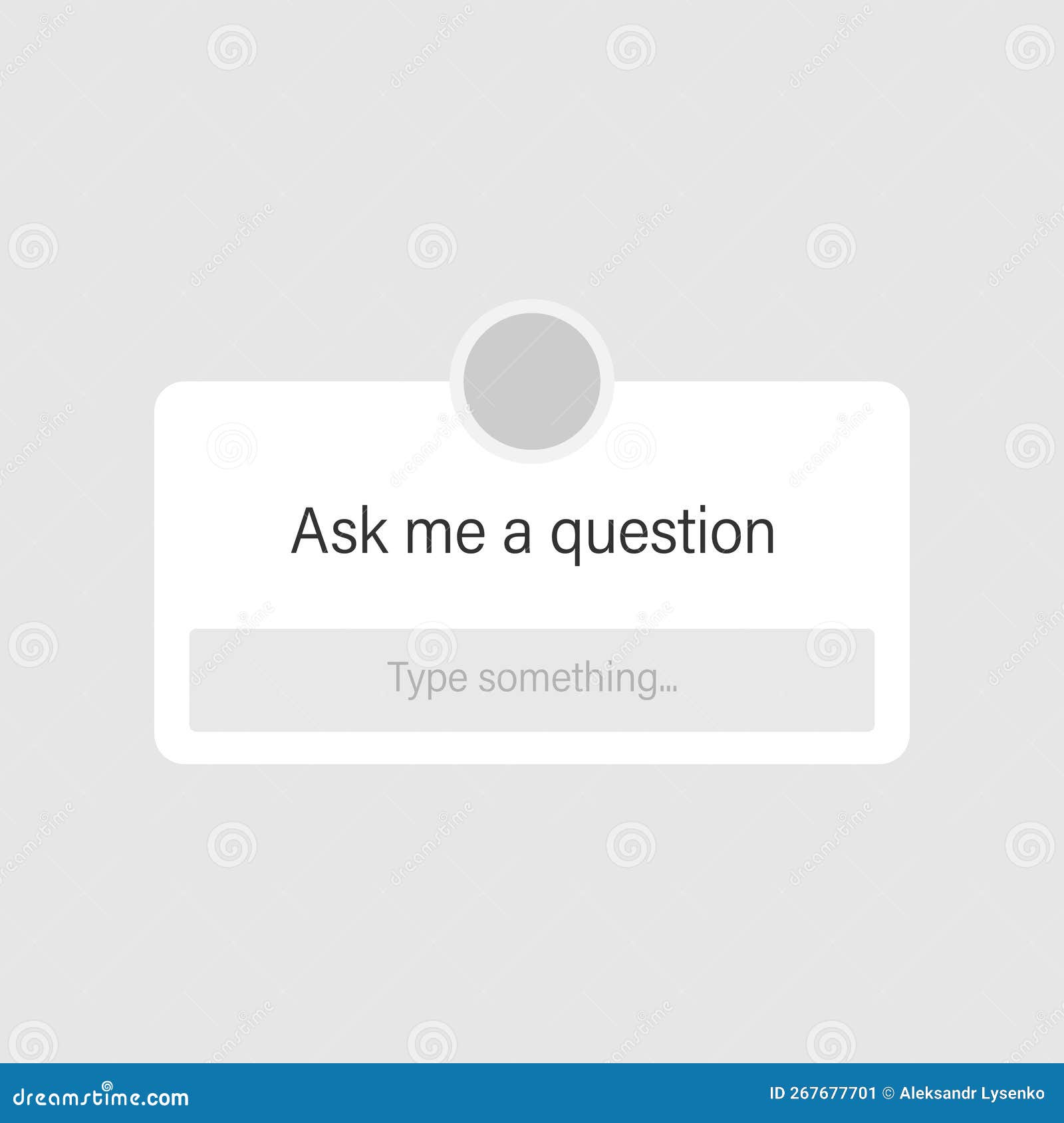 Ask Me a Question Icon in Flat Style. Faq Vector Illustration on ...