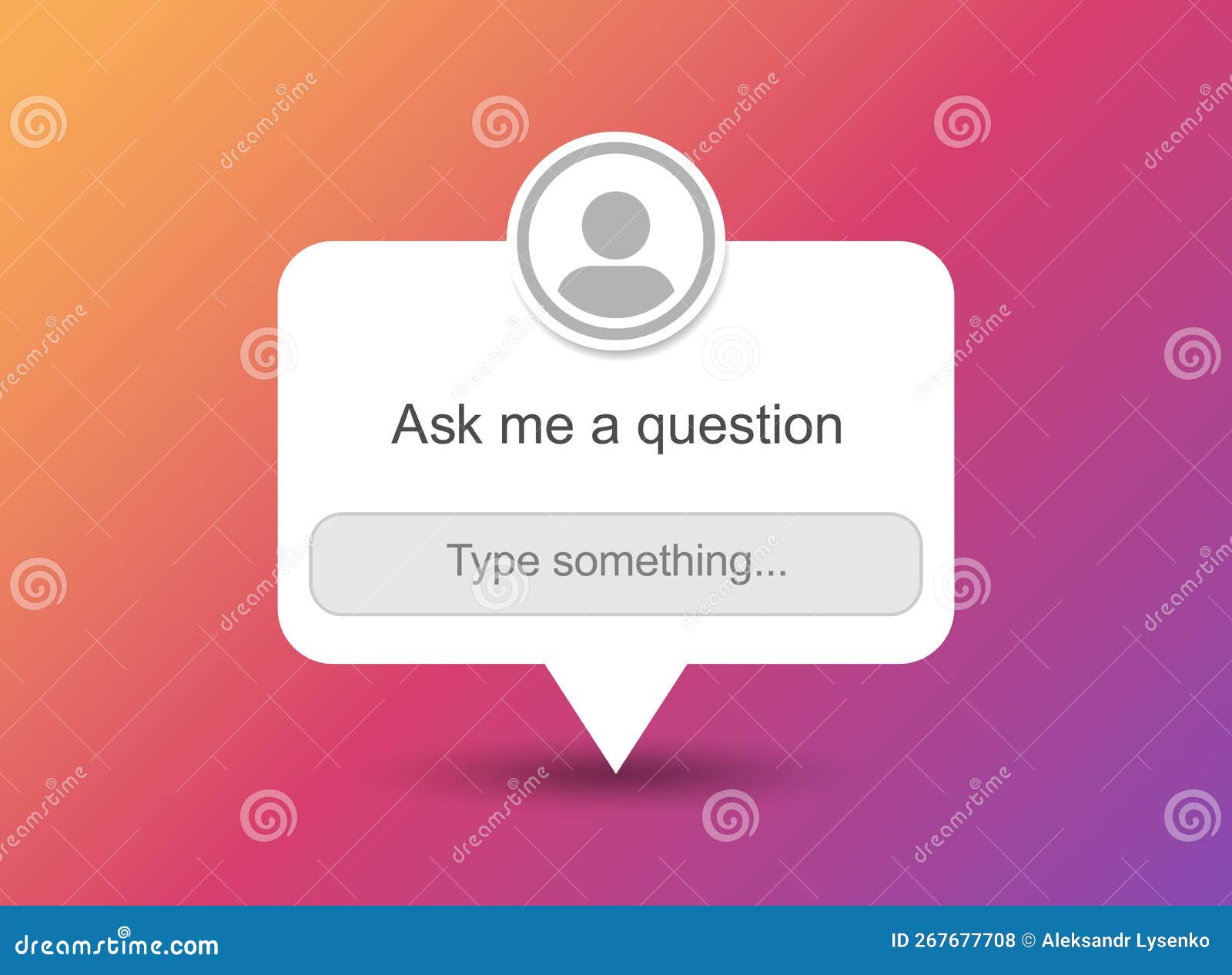Ask Me a Question Icon in Flat Style. Faq Vector Illustration on ...