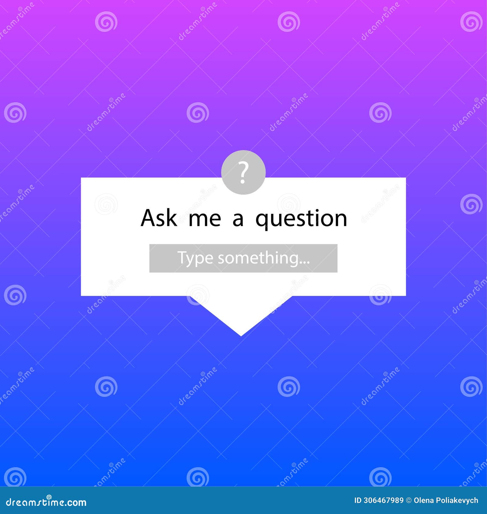 Ask Me Question Social Media Sticker. Template Icon, User Interface ...