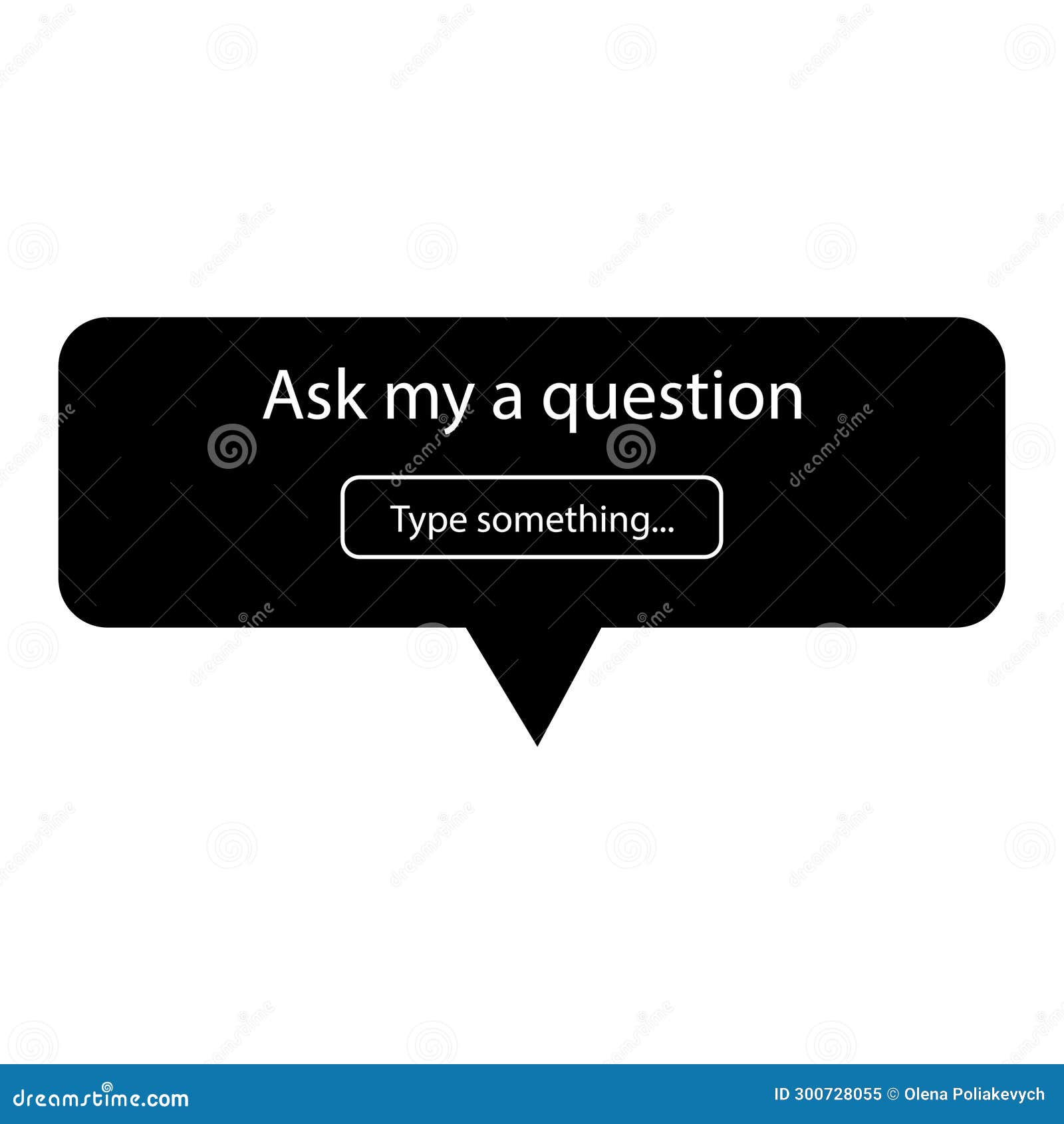 Ask Me a Question. User Interface. Vector Illustration. EPS 10 Stock ...