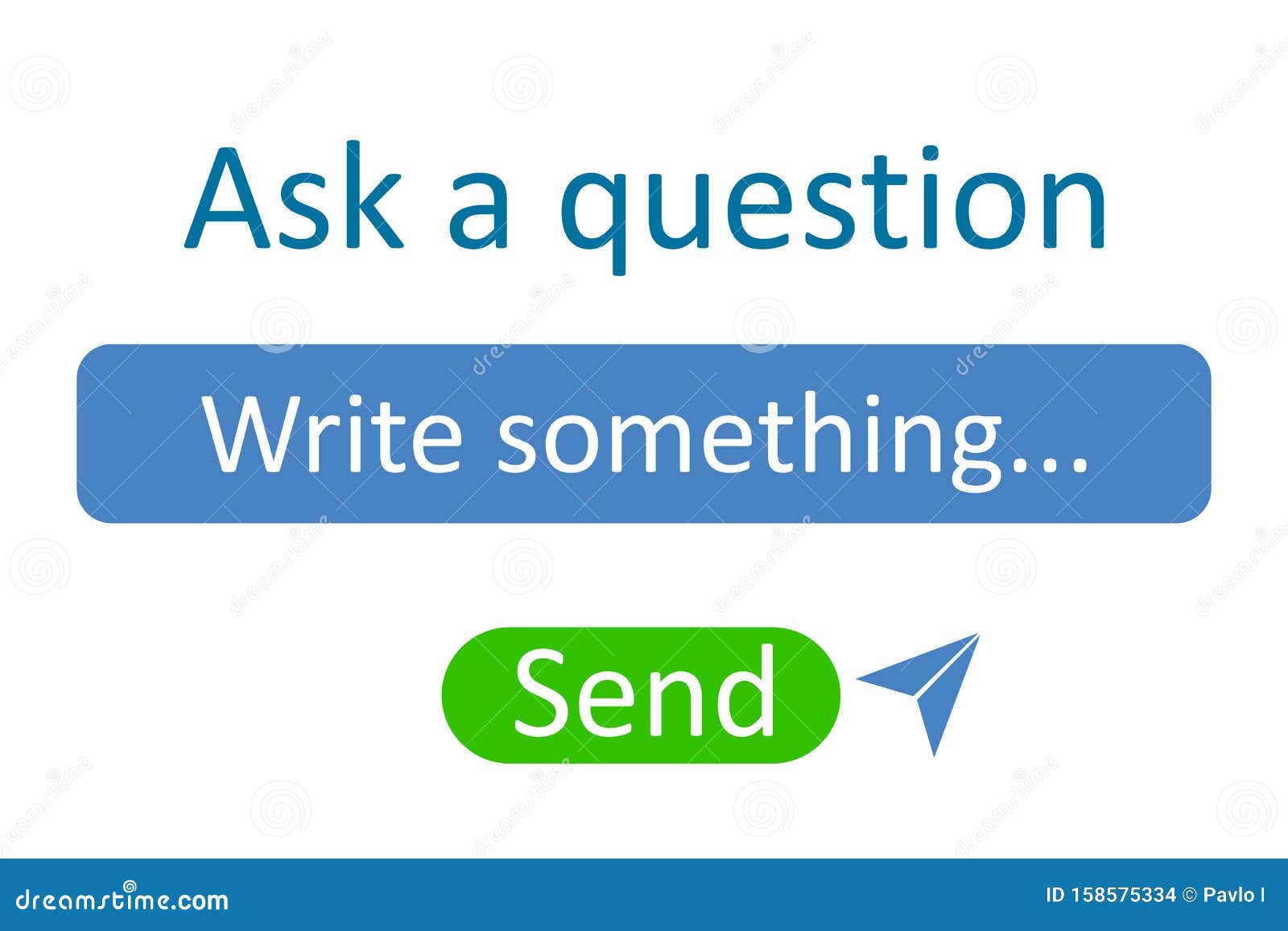 Ask a Question, User Interface Form â€“ Vector Stock Vector ...