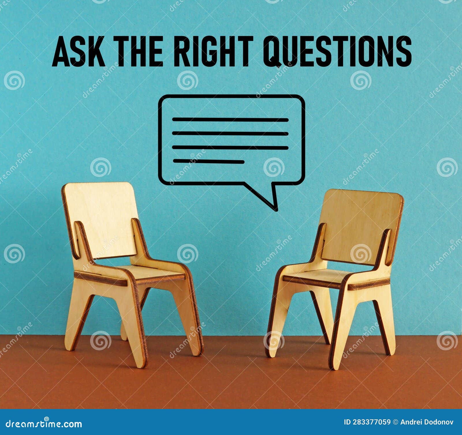 Ask the Right Questions is Shown Using the Text and Picture of Speech ...