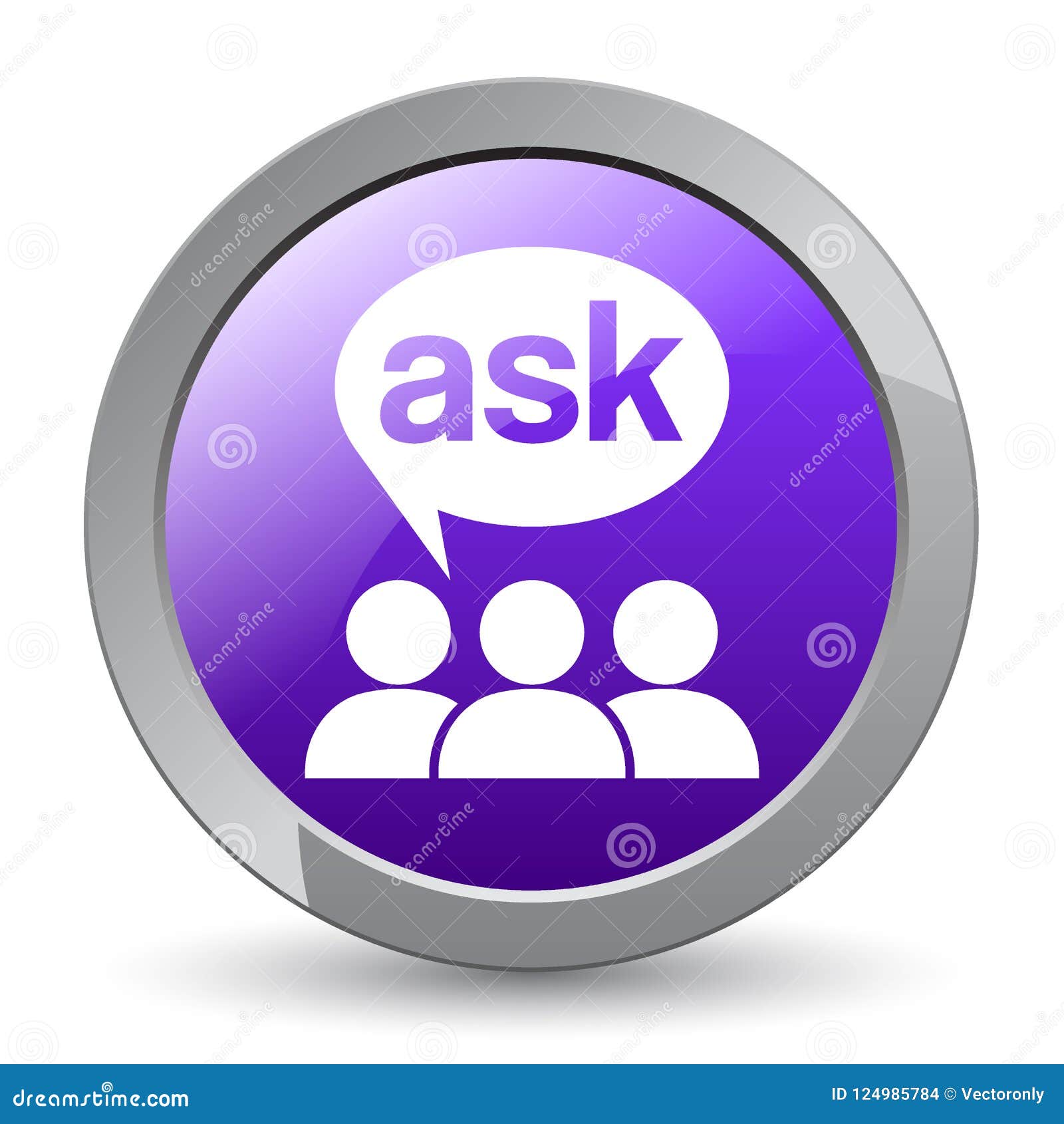 Ask support icon stock illustration. Illustration of communication ...