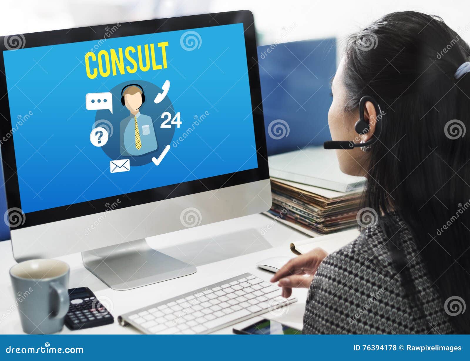 Ask Us Buy Online Consult Contact Us Customer Support Concept Stock ...