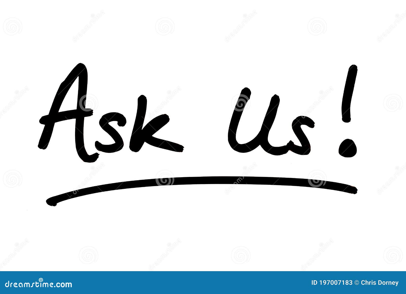 Ask Us stock illustration. Illustration of cooperation - 197007183