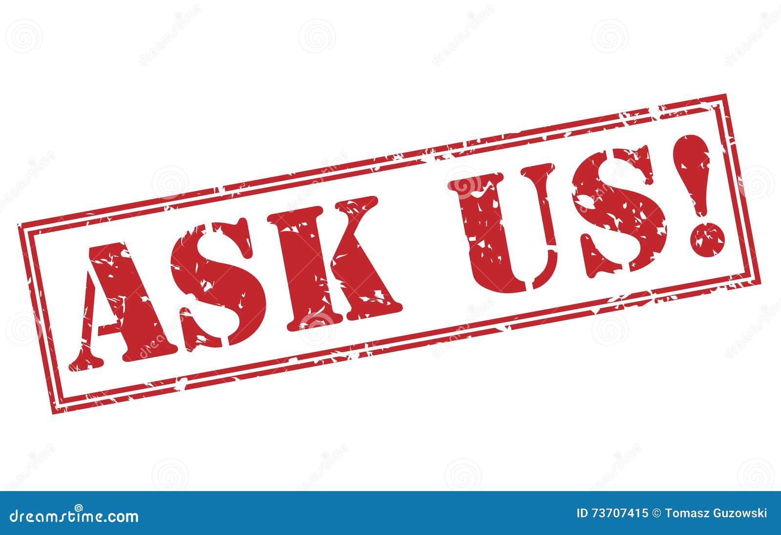 Ask us! red stamp stock illustration. Illustration of sticker - 73707415