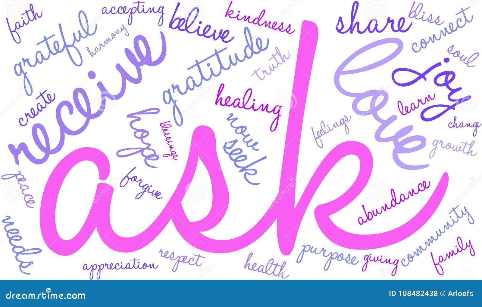 Ask Word Cloud stock vector. Illustration of appreciation - 108482438