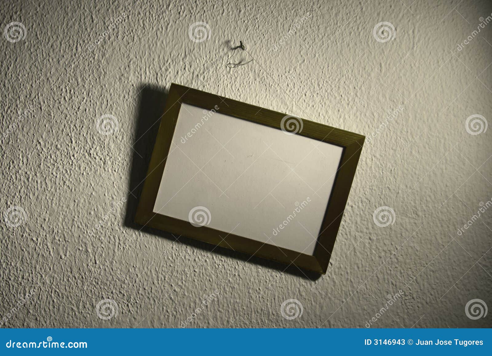 Askew Picture Frame on Wall Stock Image - Image of artistic, blank: 3146943