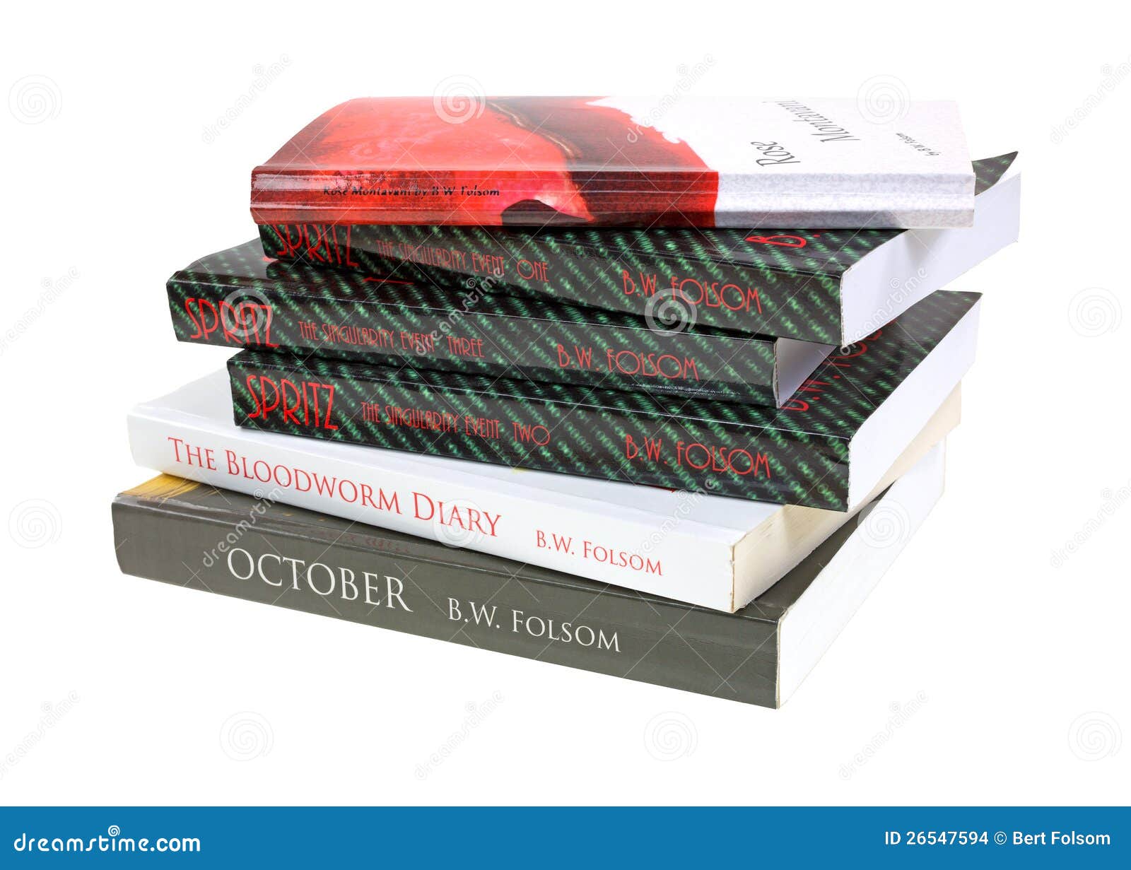 Askew Stack of Soft Cover Books Stock Photo - Image of trilogy ...