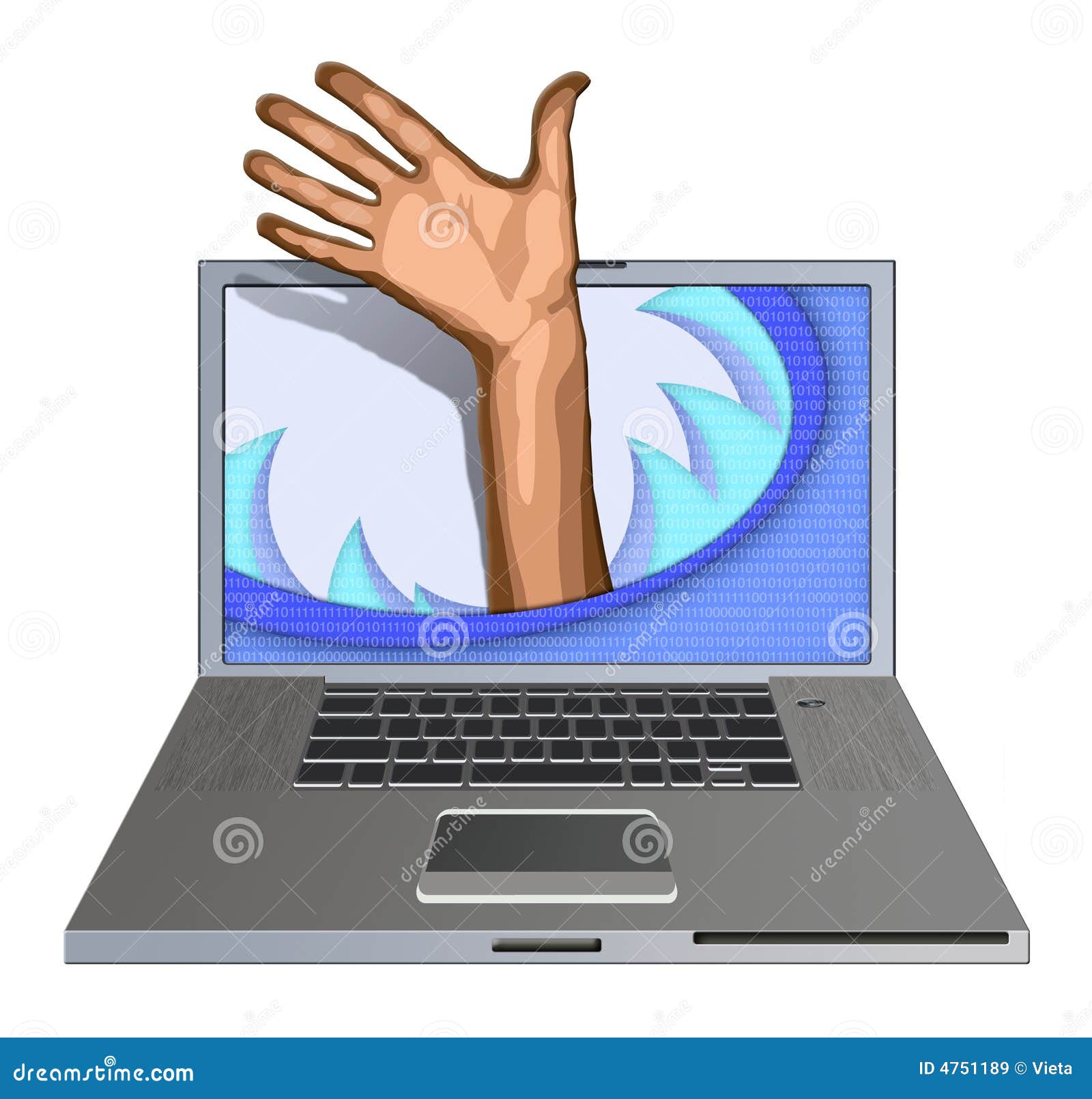 Asking for computer help stock illustration. Illustration of business ...