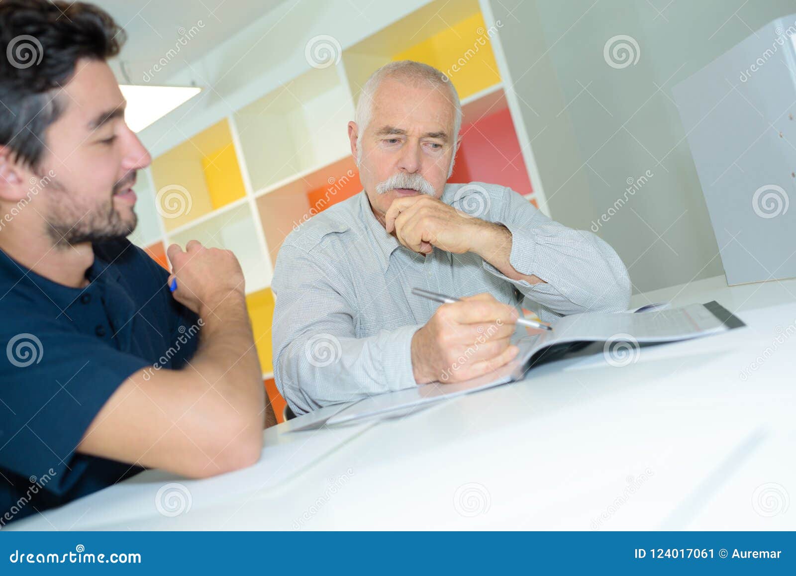 Asking an experts advice stock image. Image of build - 124017061